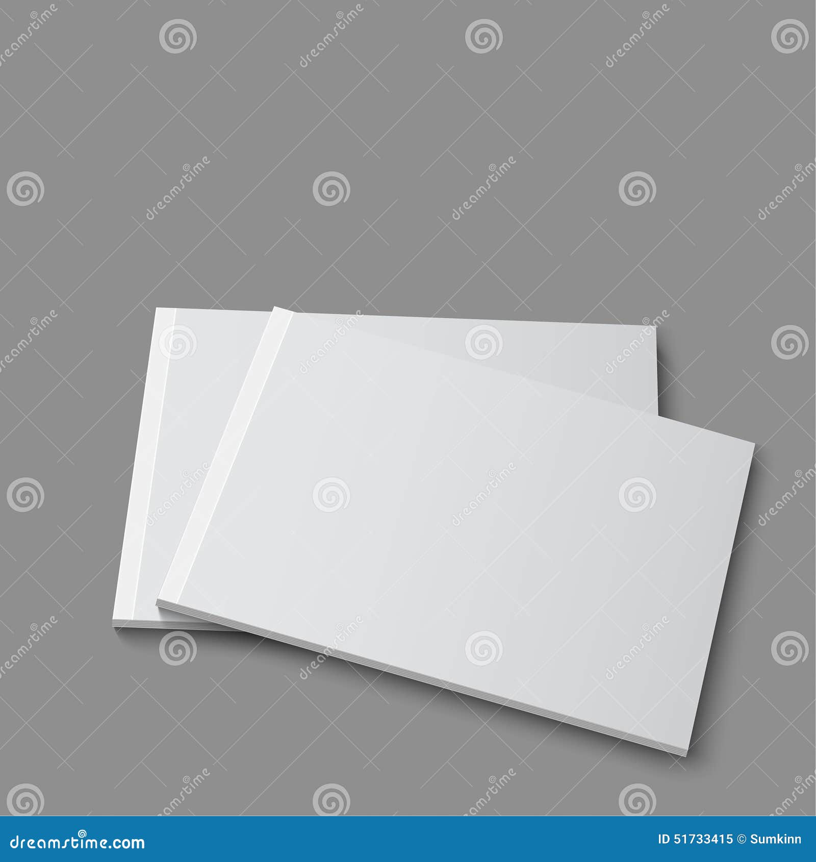 Blank Empty Magazine, Album or Book Stock Vector - Illustration of ...