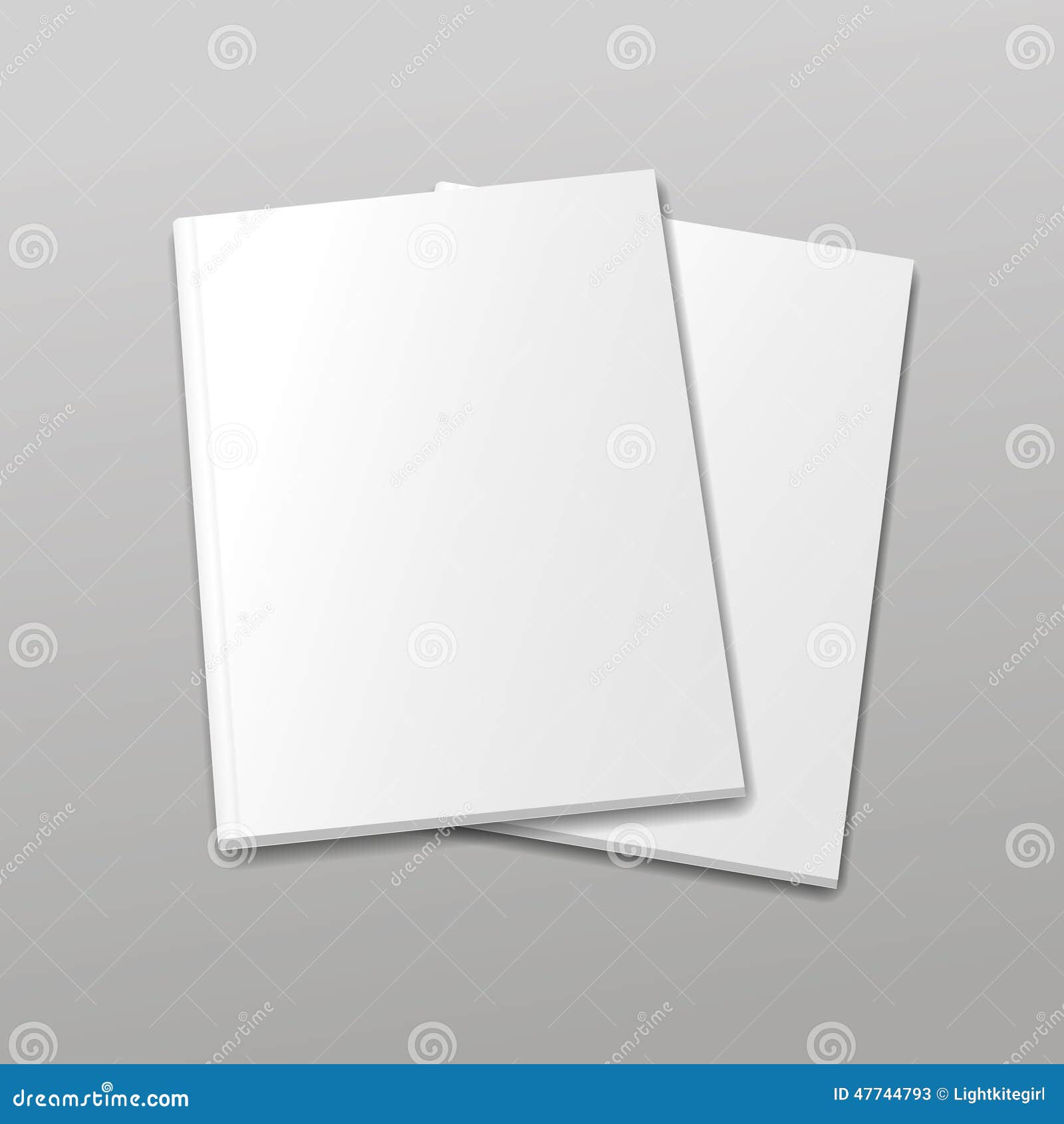 Blank Empty Magazine, Album Or Book Cartoon Vector | CartoonDealer.com ...