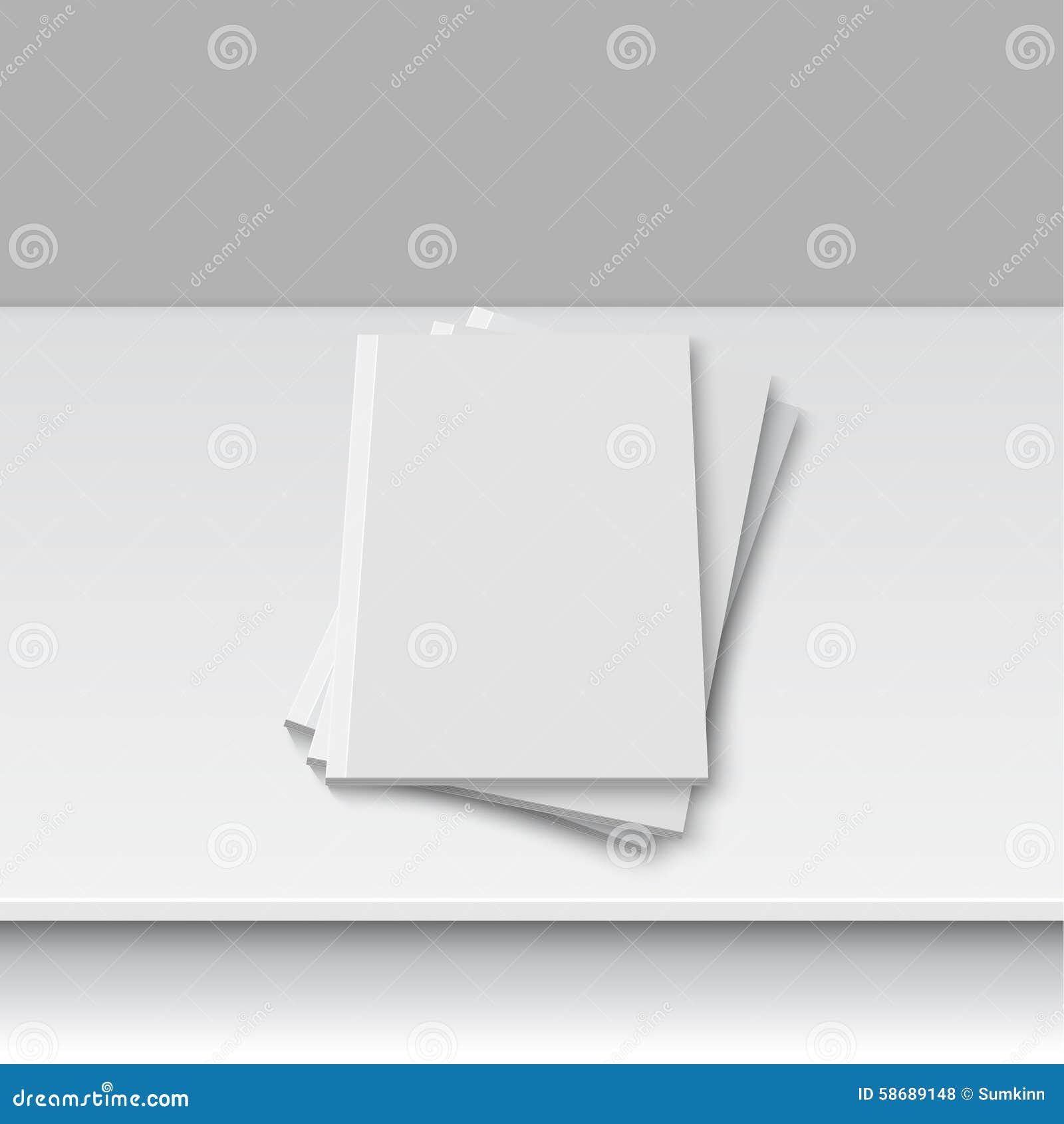 Blank Empty Magazine Book Template Gray Stock Illustrations – 2,885 ...