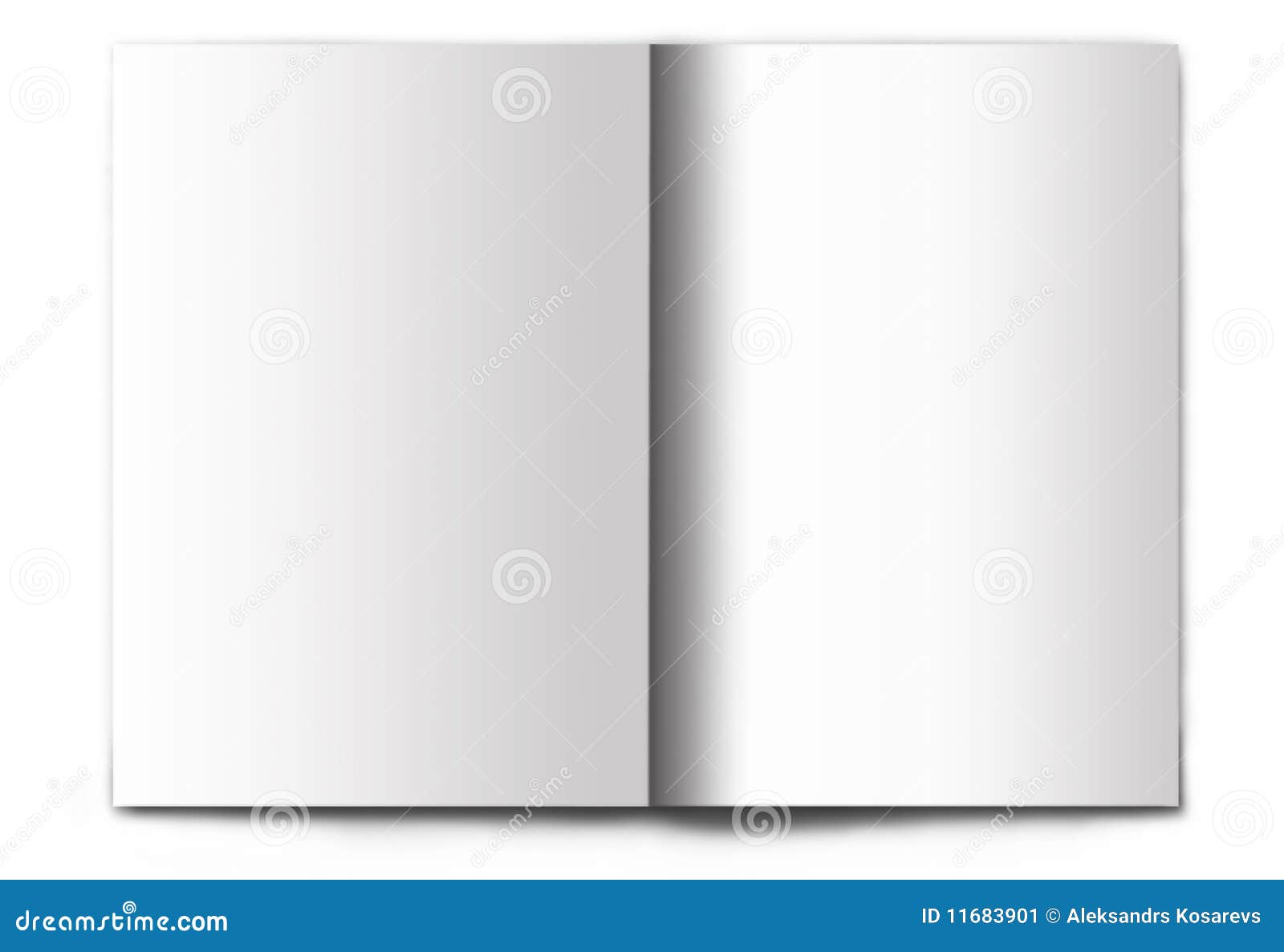 Blank Empty Magazine Template Vector Illustration | CartoonDealer.com ...