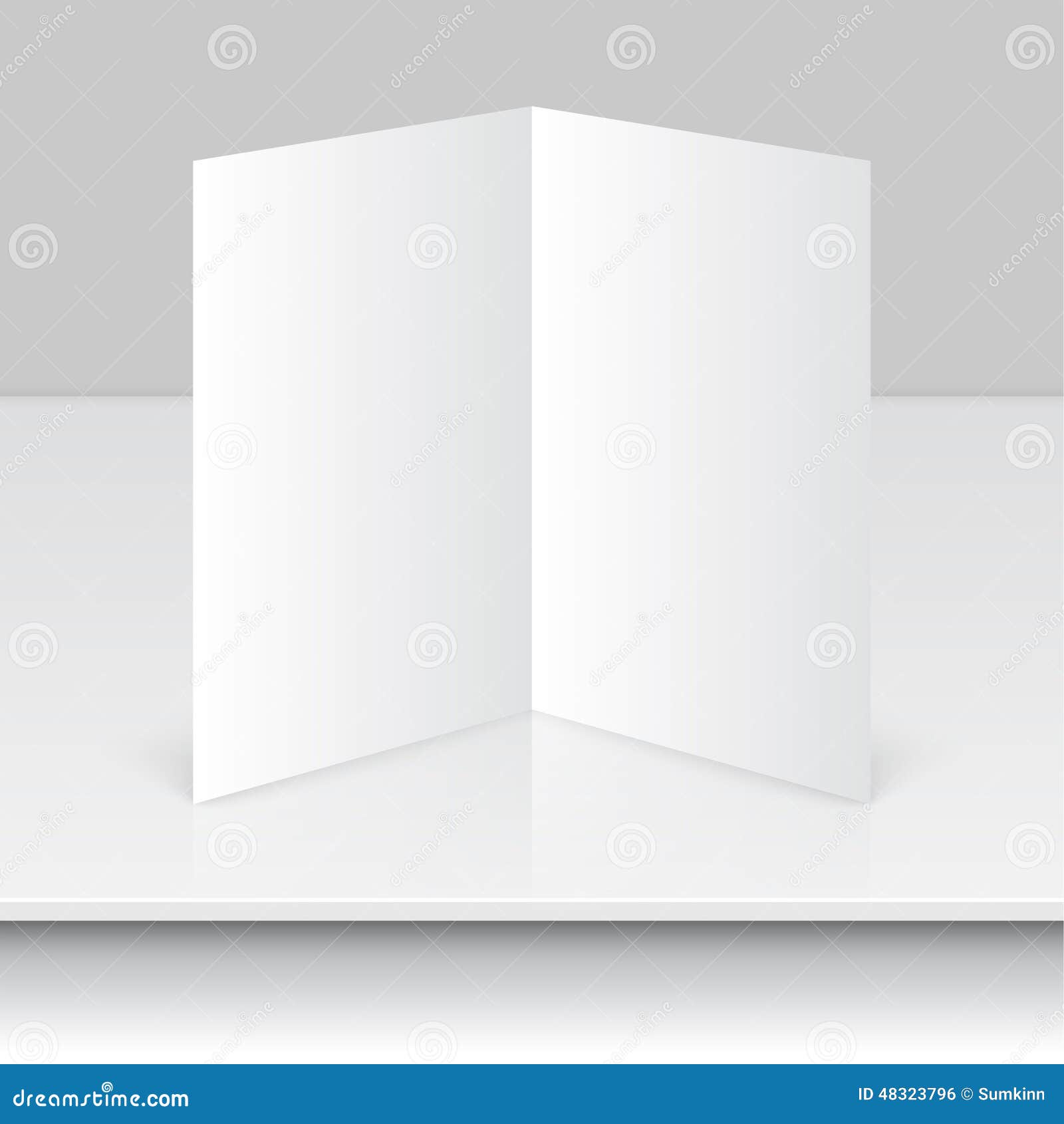 Blank Empty Magazine Template Stock Vector - Illustration of commercial ...