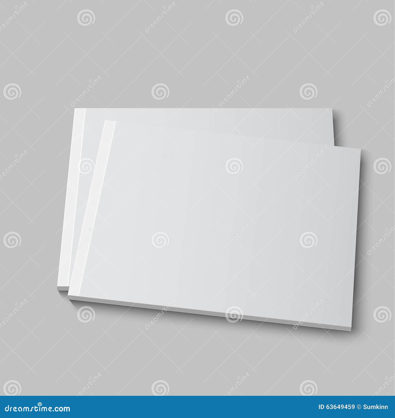 Blank Empty Magazine Template Stock Vector - Illustration of cover ...