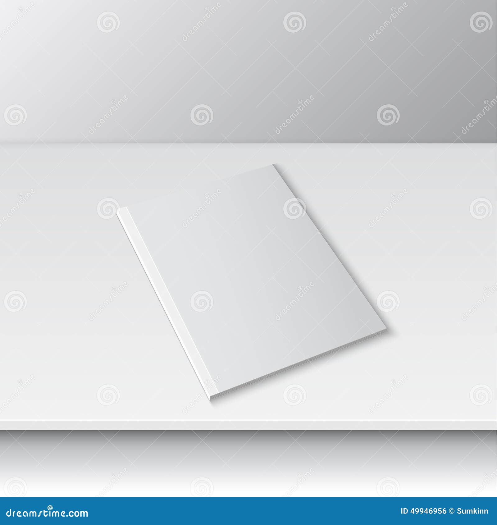 Blank Empty Magazine Template Vector Illustration | CartoonDealer.com ...