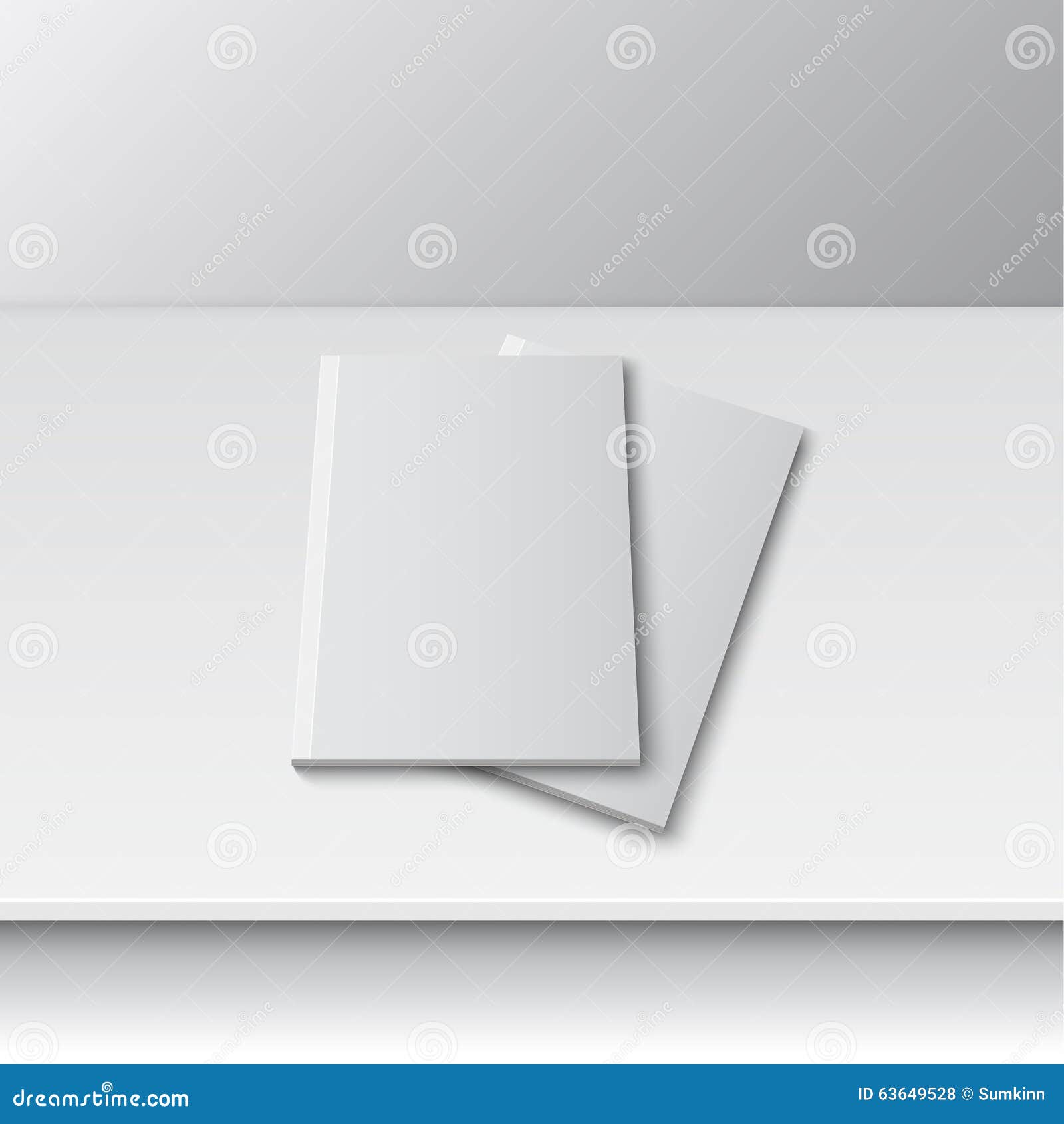 Blank Empty Magazine Template Stock Vector - Illustration of design ...