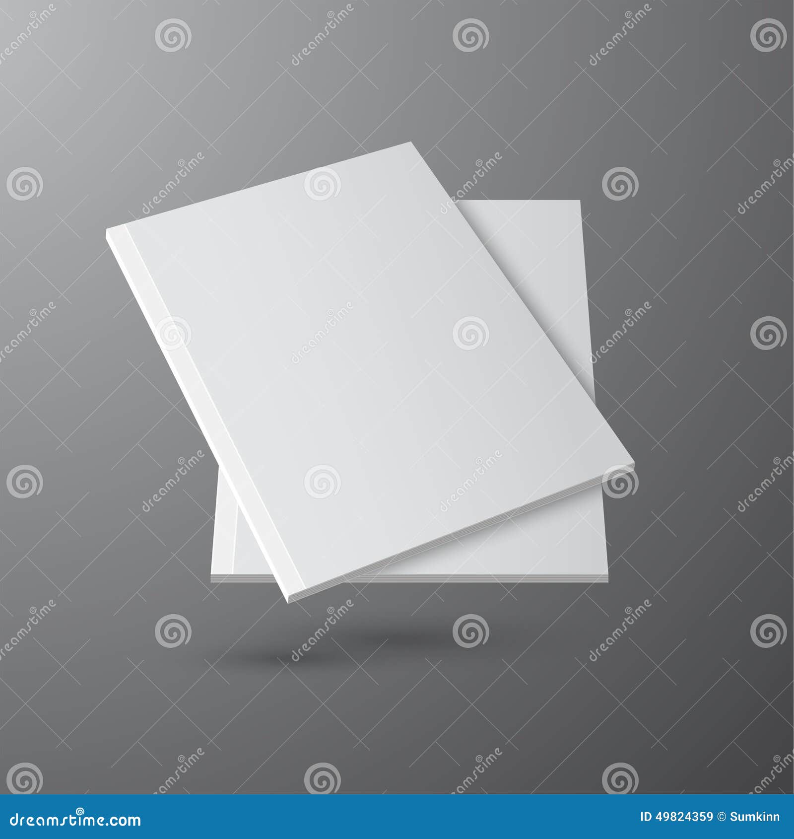 Blank Empty Magazine Template Stock Vector - Illustration of commerce ...