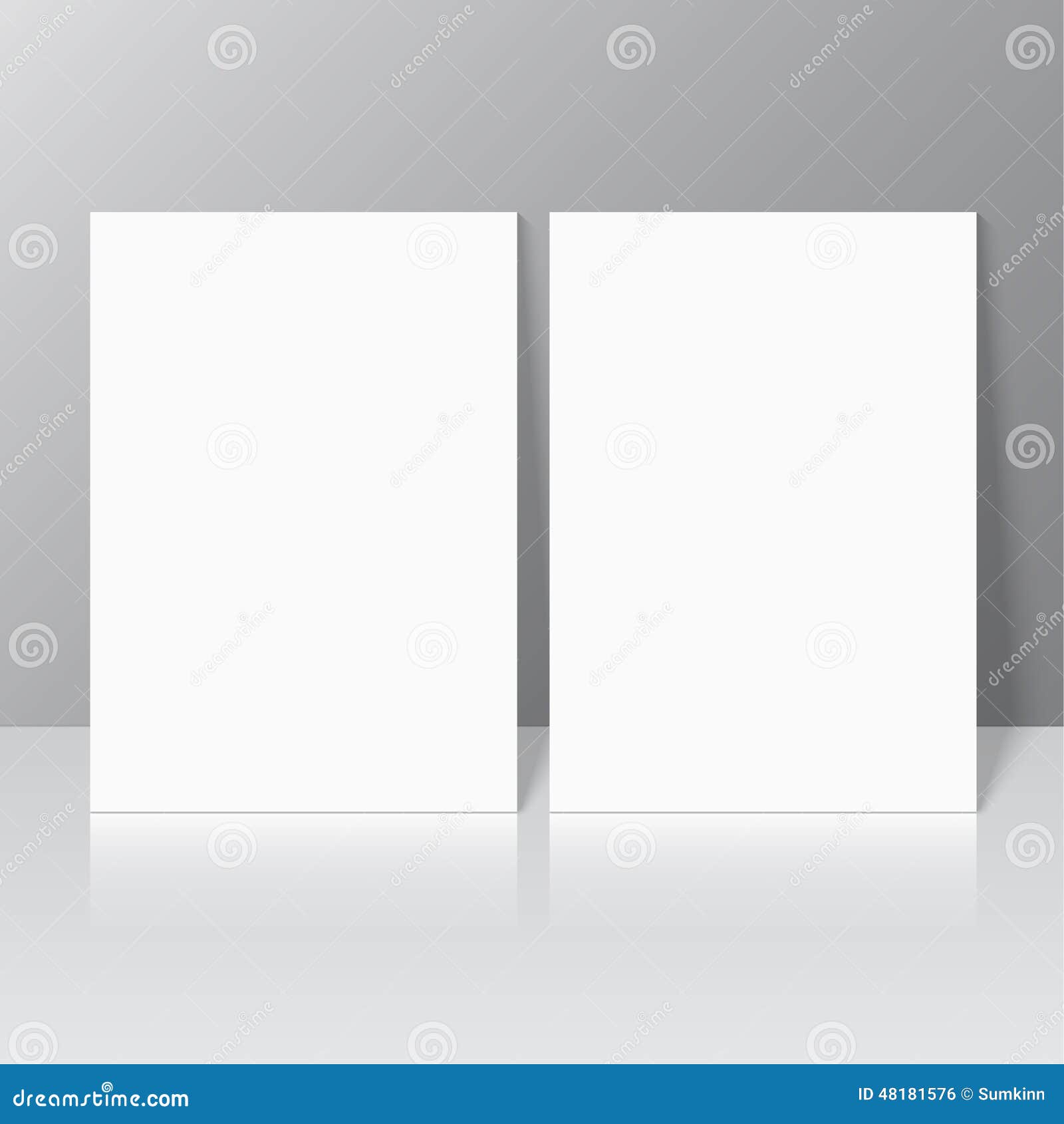 Blank Empty Magazine Template Stock Vector - Illustration of folder ...