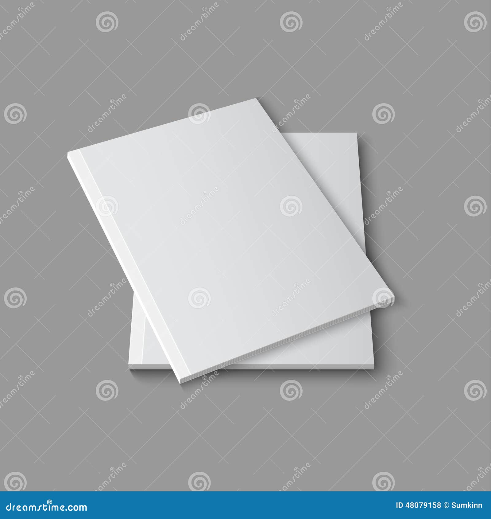 Blank Empty Magazine Template Vector Illustration | CartoonDealer.com ...