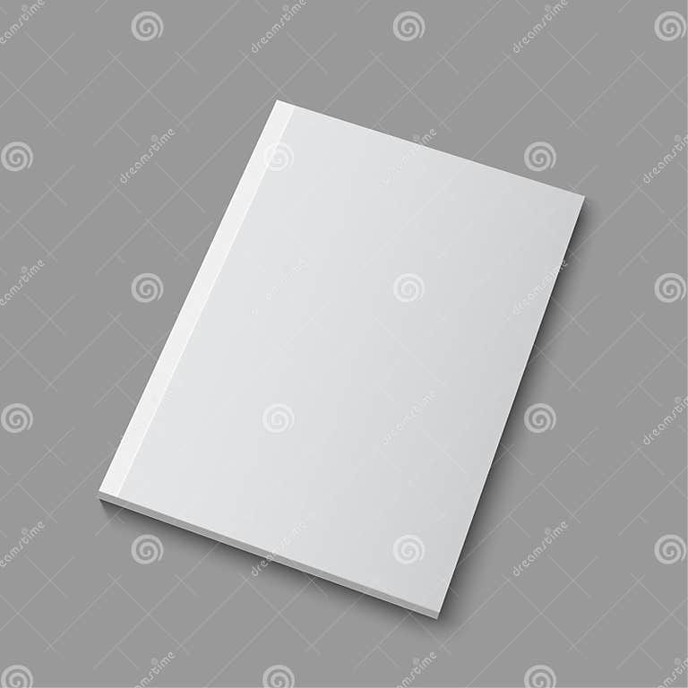 Blank Empty Magazine Template Stock Vector - Illustration of folder ...