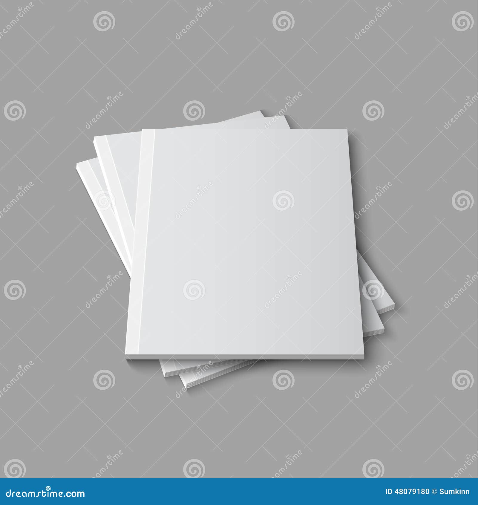 Blank Empty Magazine Template Stock Vector - Illustration of identity ...