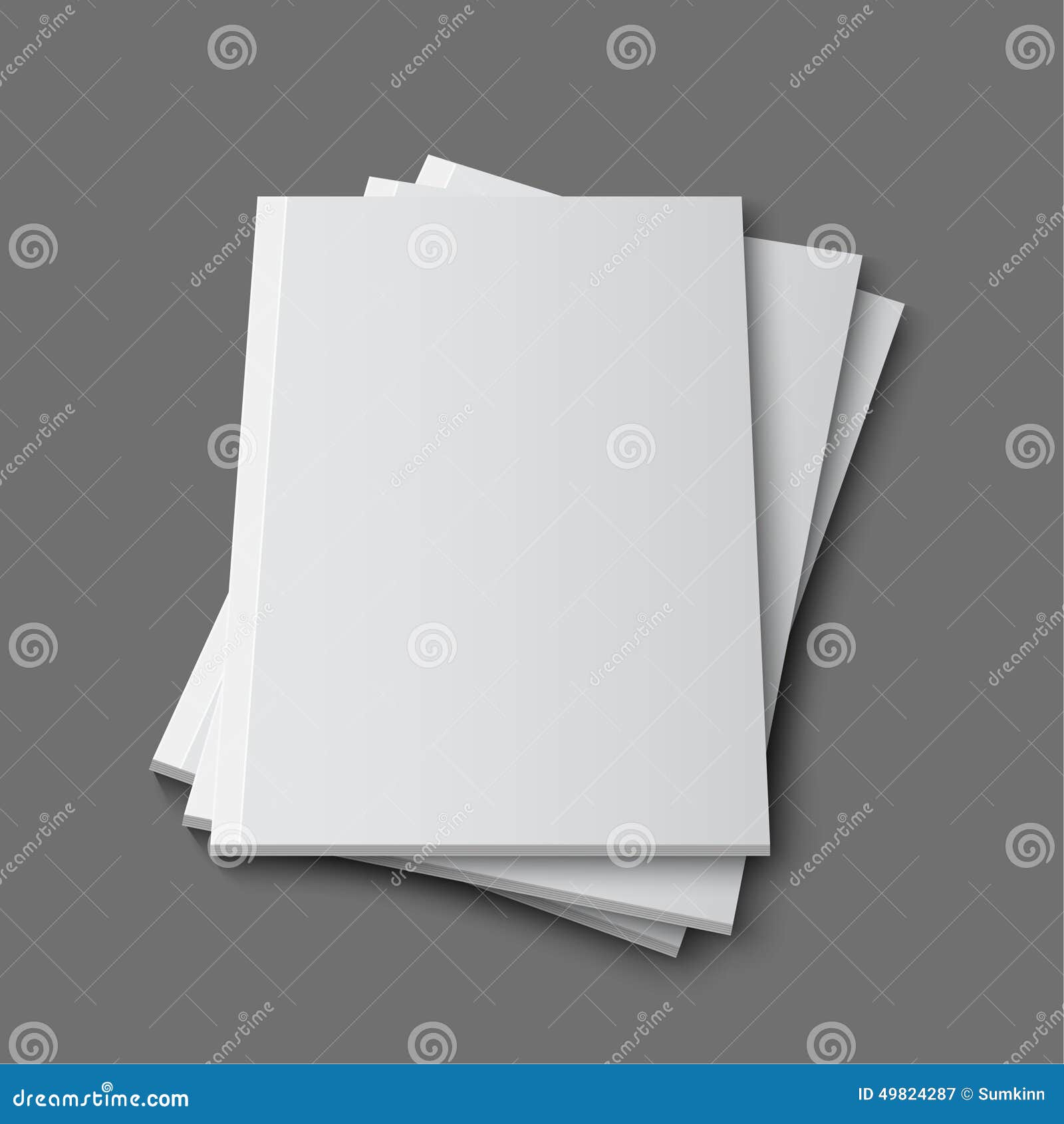 Blank Empty Magazine Template Stock Vector - Illustration of design ...