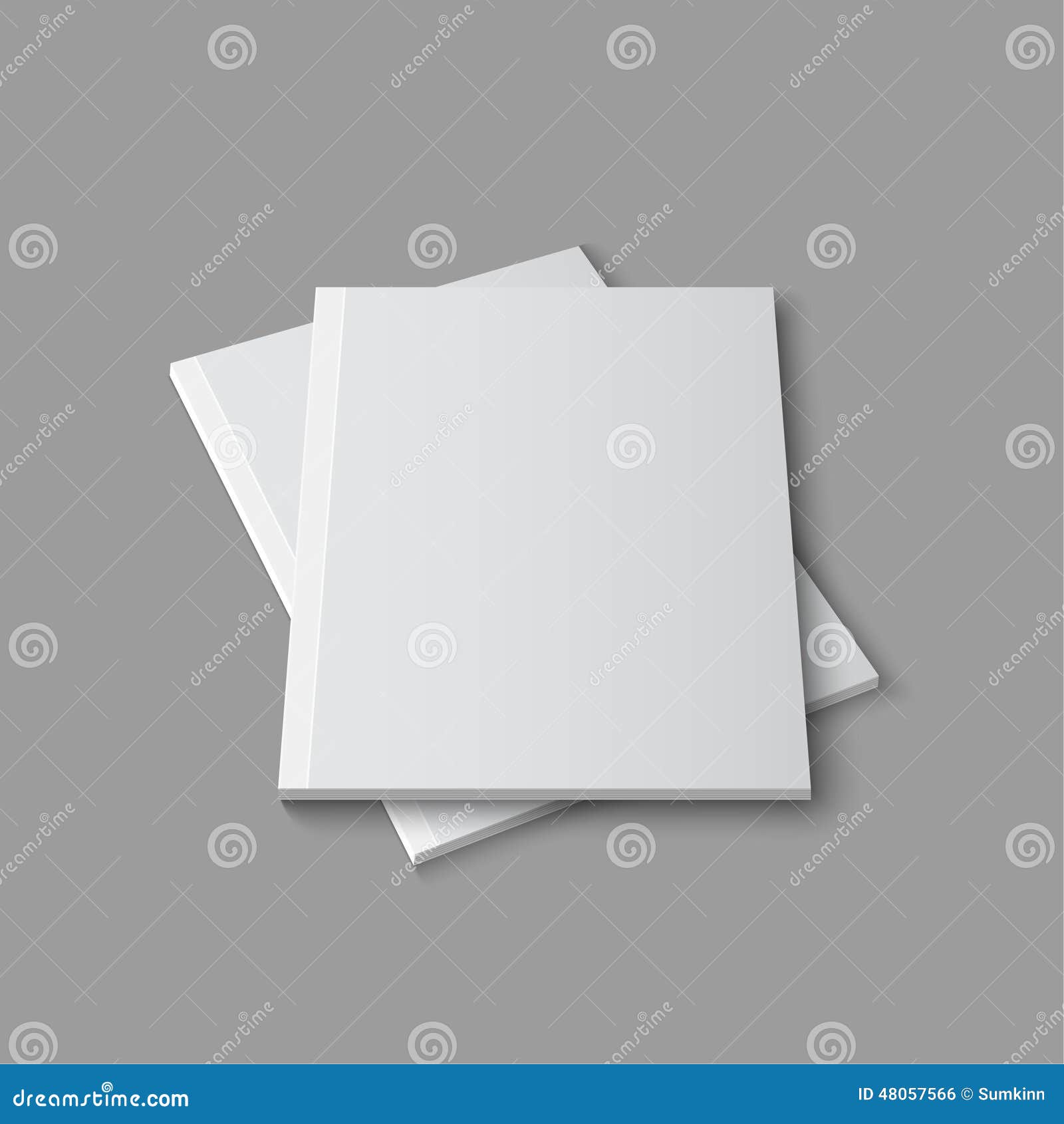 Blank Empty Magazine Template Vector Illustration | CartoonDealer.com ...