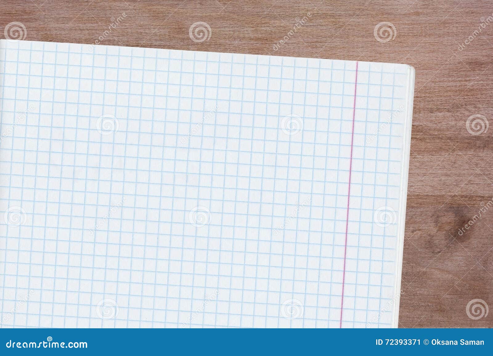 Blank Empty Note Pad on Wood Background. Stock Image - Image of ...