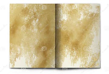 Blank / Empty Old Grunge Magazine Spread on White Stock Photo - Image ...