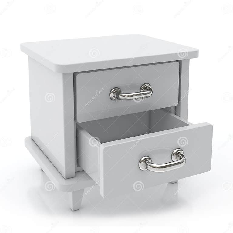 Blank Empty Opened Drawers Isolated on White Background Stock ...