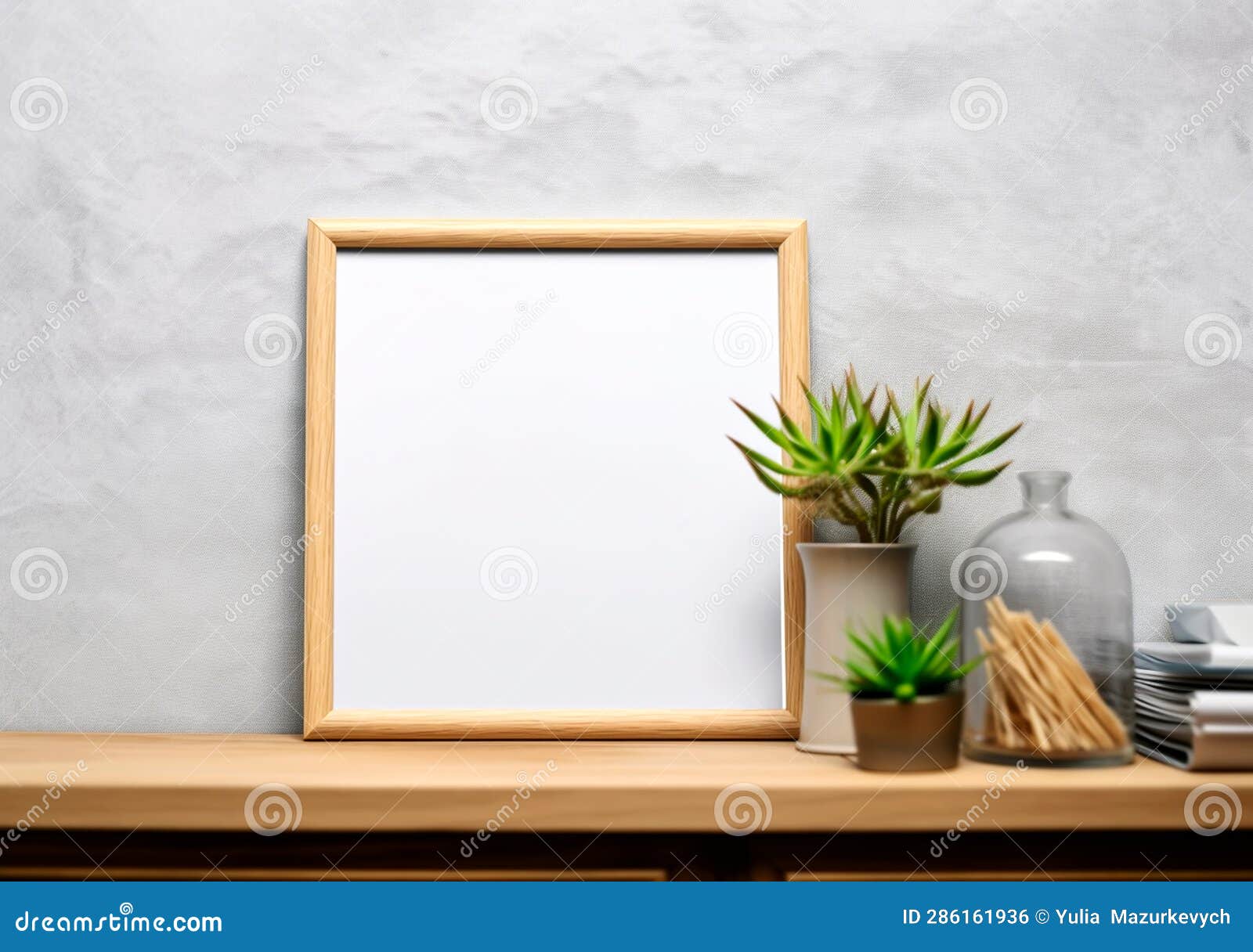 Blank Empty Picture Frame Mock-ups. Artwork Templates in Interior ...