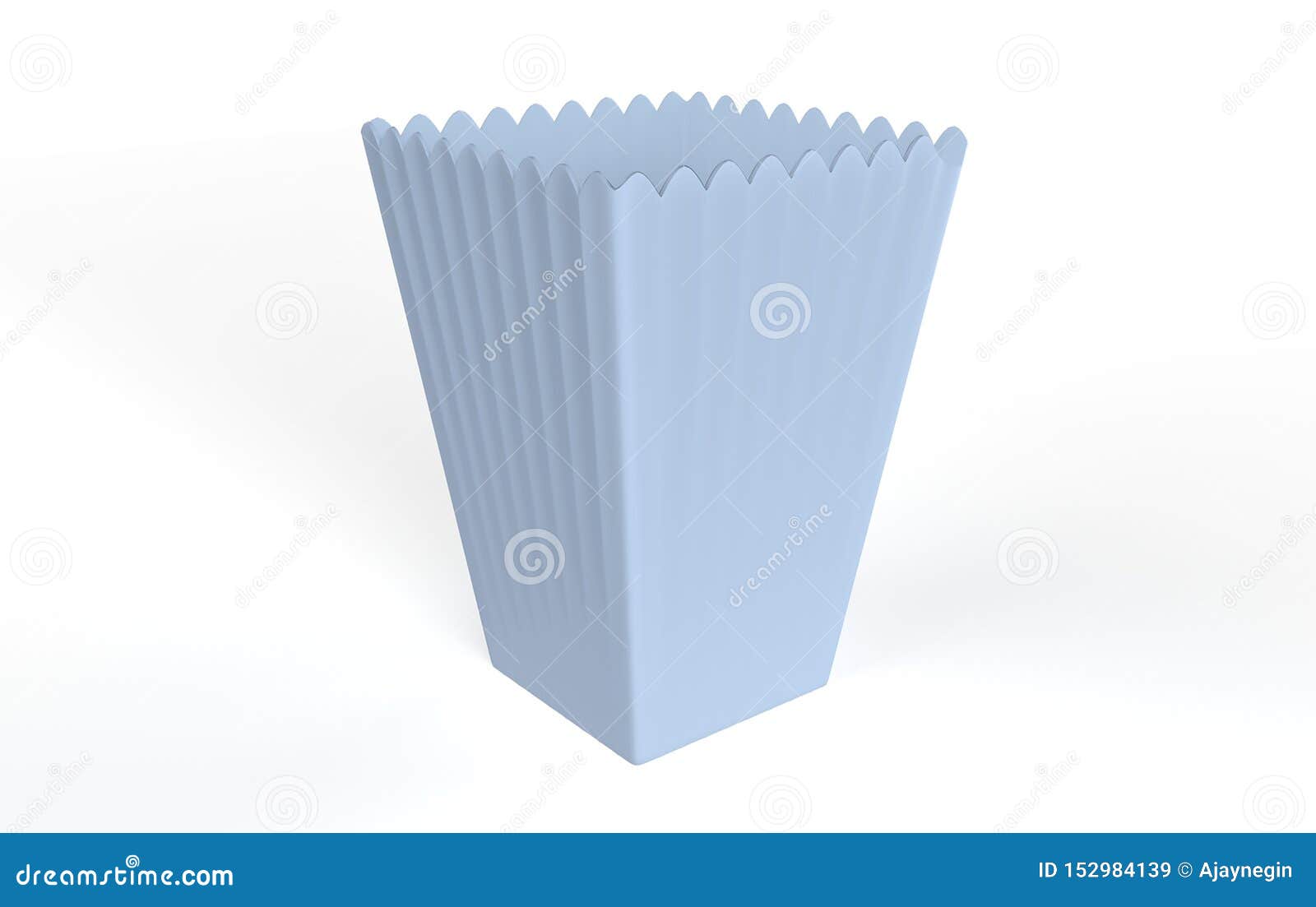 Blank empty popcorn box stock illustration. Illustration of empty ...