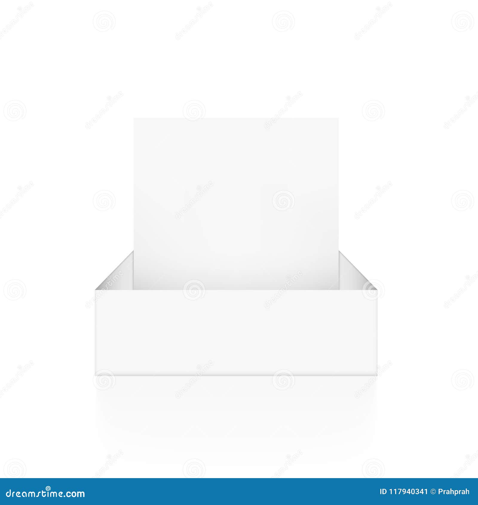 Blank Empty POS Display Cardboard Box Holder Stock Illustration ...