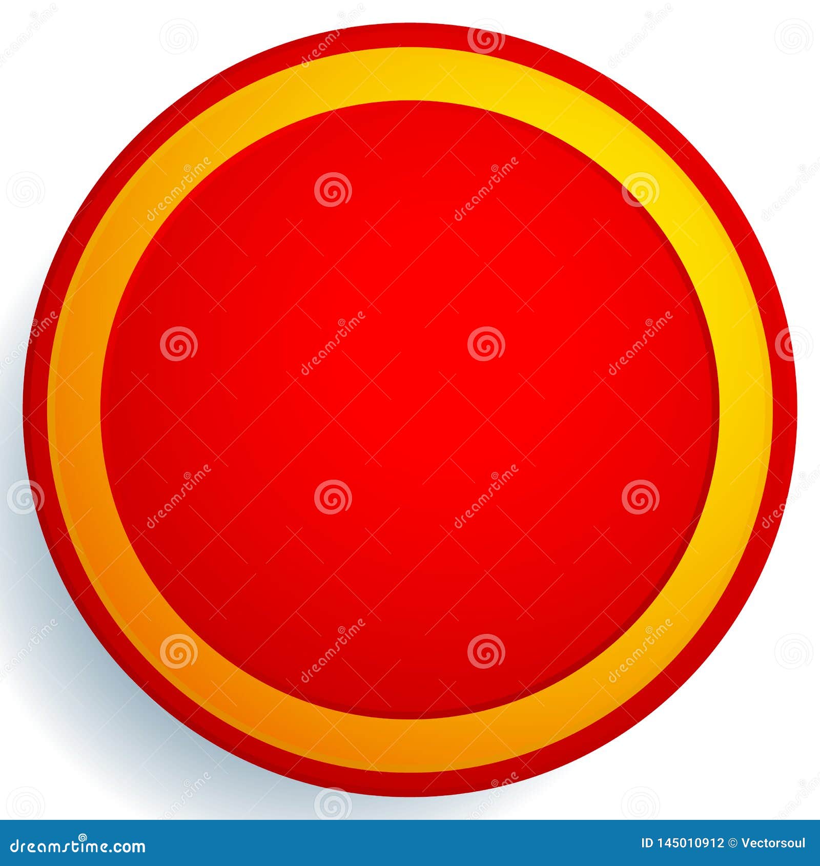 Blank, Empty Red Circle Background Stock Vector - Illustration of label ...