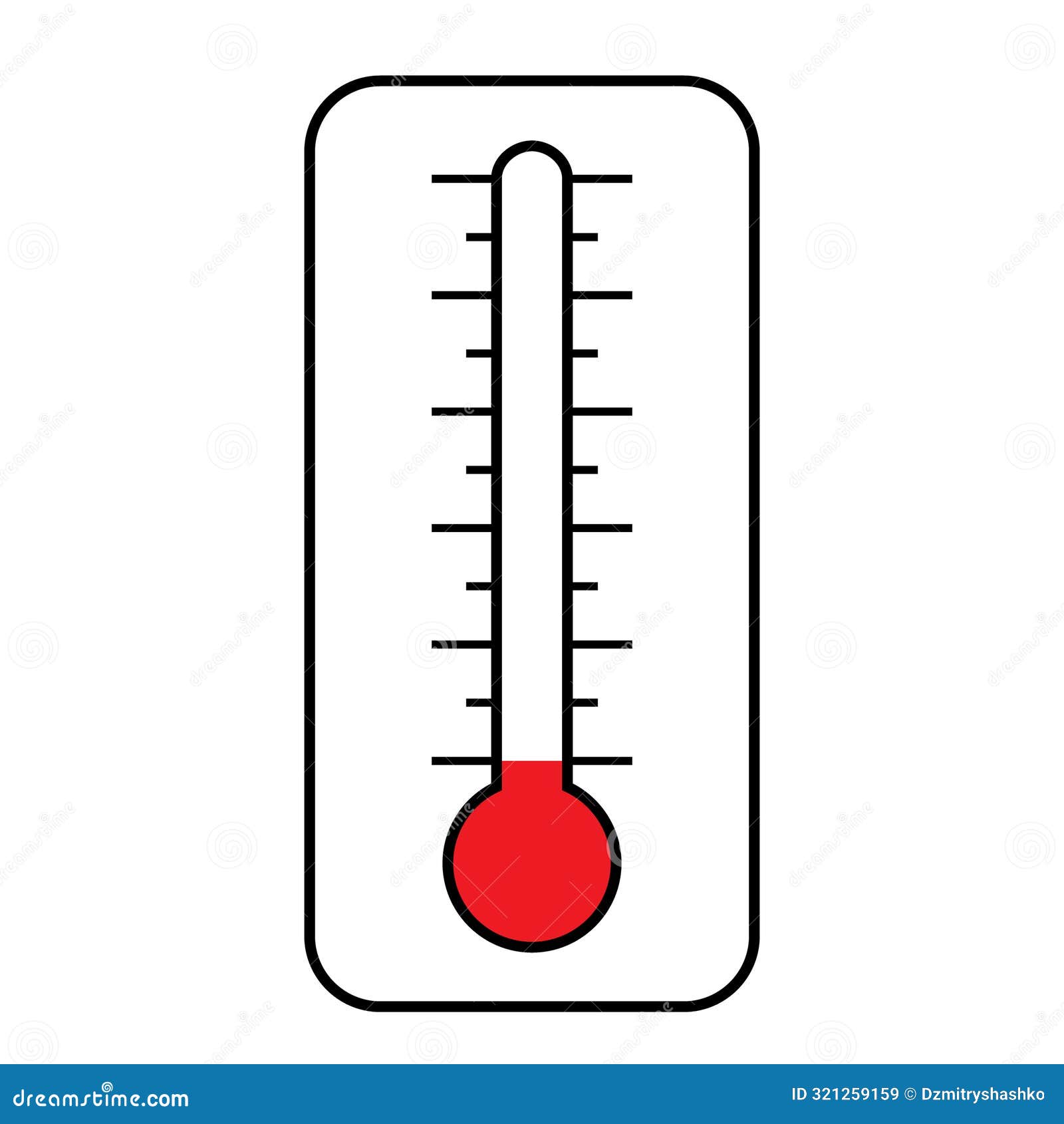 Cartoon Thermometer Empty