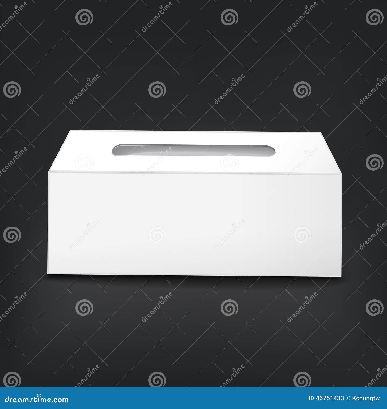 Blank empty tissue box stock vector. Illustration of sell - 46751433