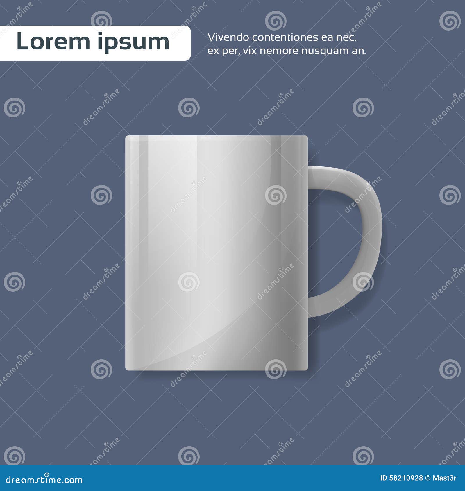 Blank Empty White Coffe Cup Mug Stock Vector - Illustration of coffee ...