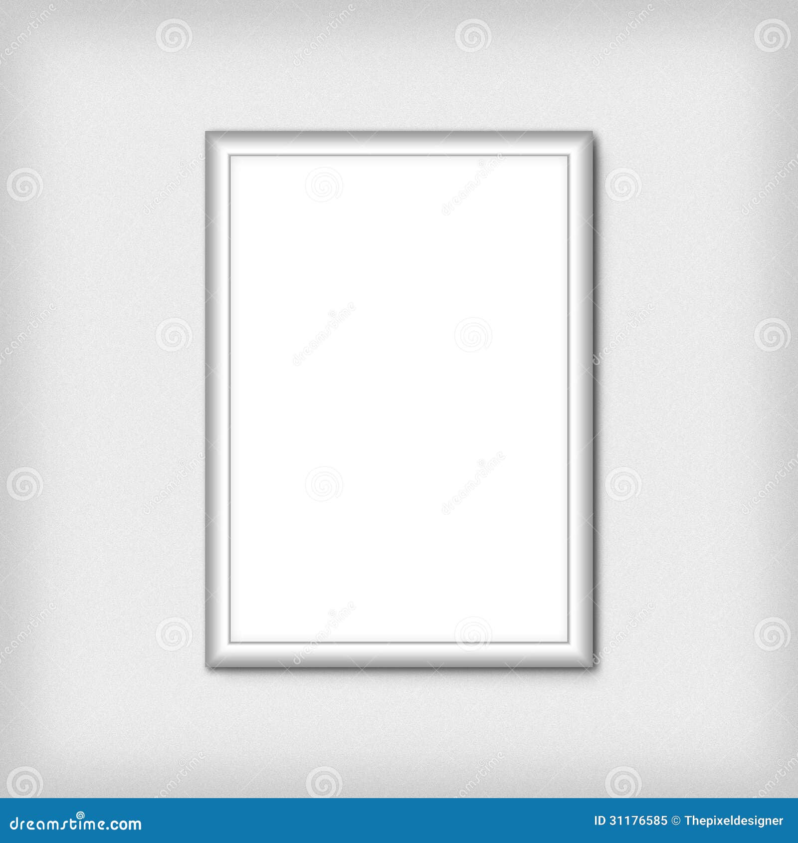 Blank empty white frame stock illustration. Illustration of descriptive ...