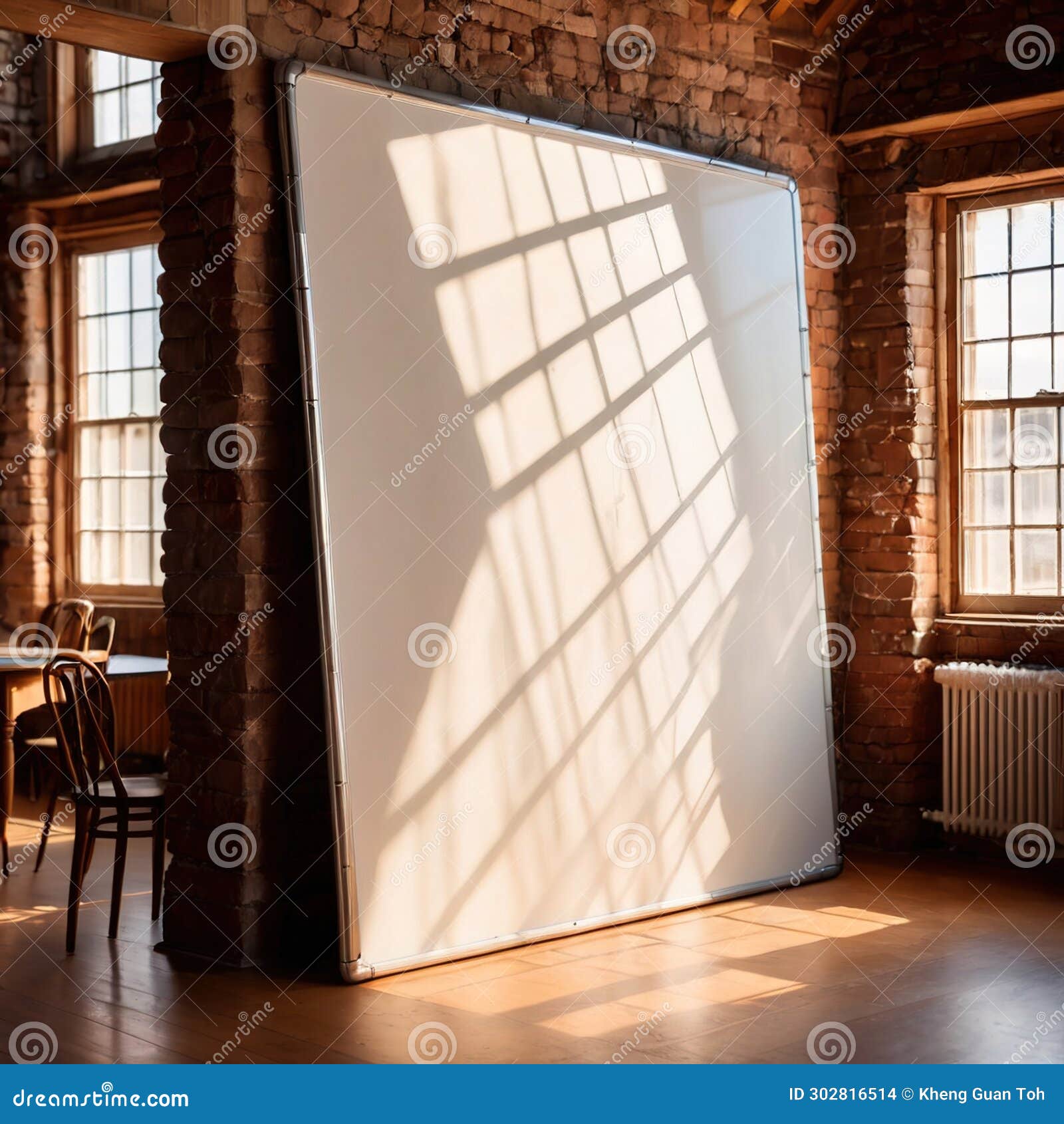 Blank, Empty, Whiteboard for Customizable Written Message, in Retro ...