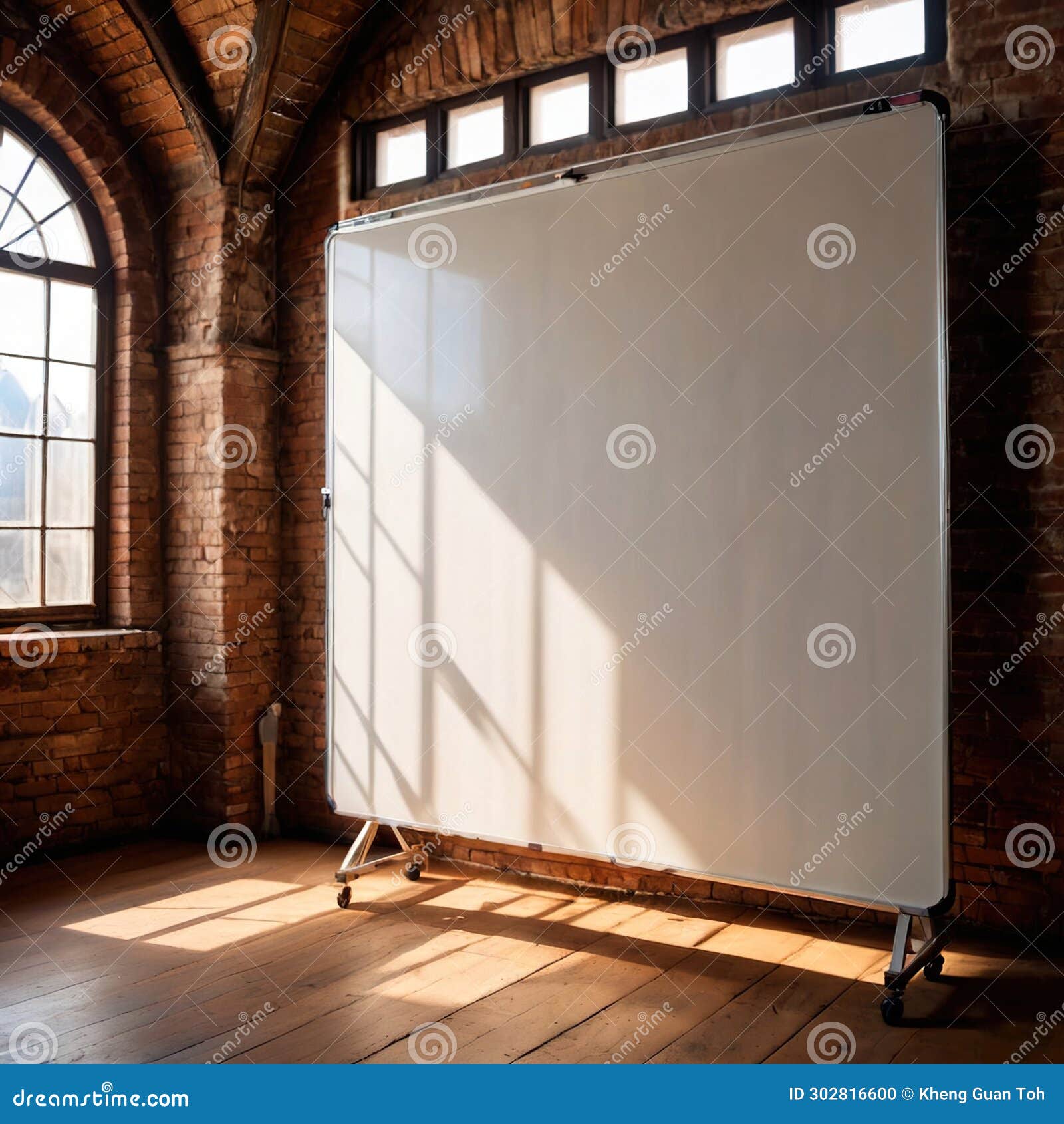 Blank, Empty, Whiteboard for Customizable Written Message, in Retro ...