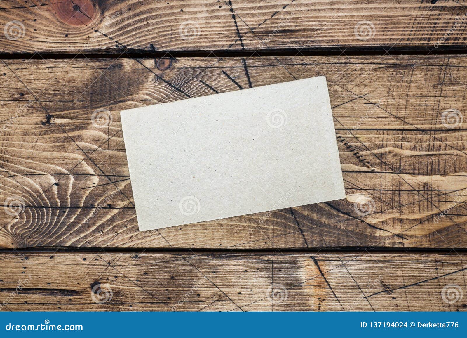 Blank Empty is on a Wooden Desk. Template for Your Design Stock Photo ...