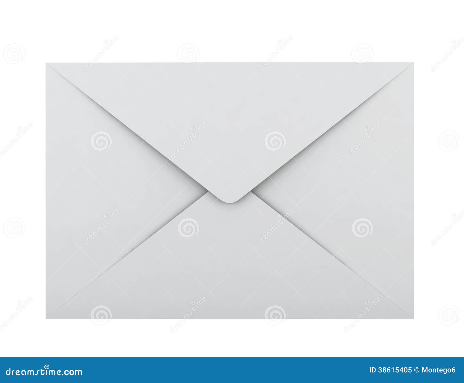 Blank Envelope Mockup With Window, Front And Back View. Clean Envelope ...