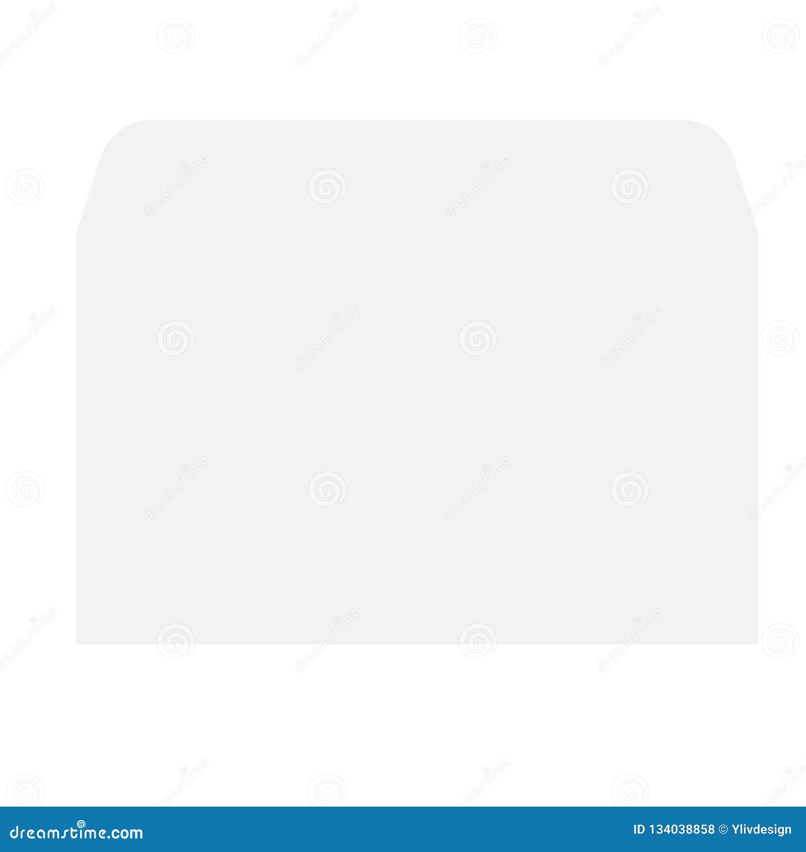 Blank Envelope Icon, Realistic Style Stock Vector - Illustration of ...