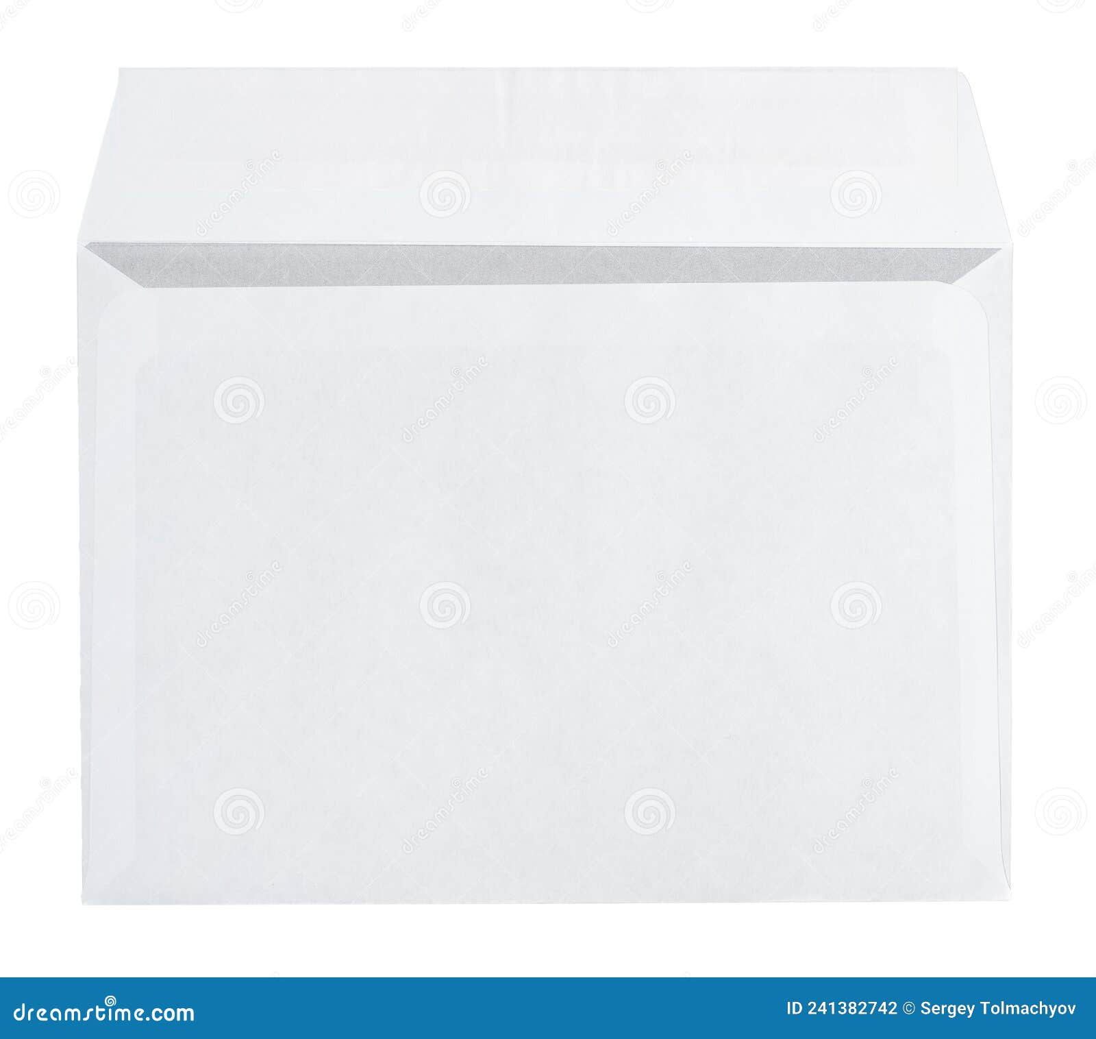 Blank Envelope Isolated on White Background Stock Photo - Image of ...