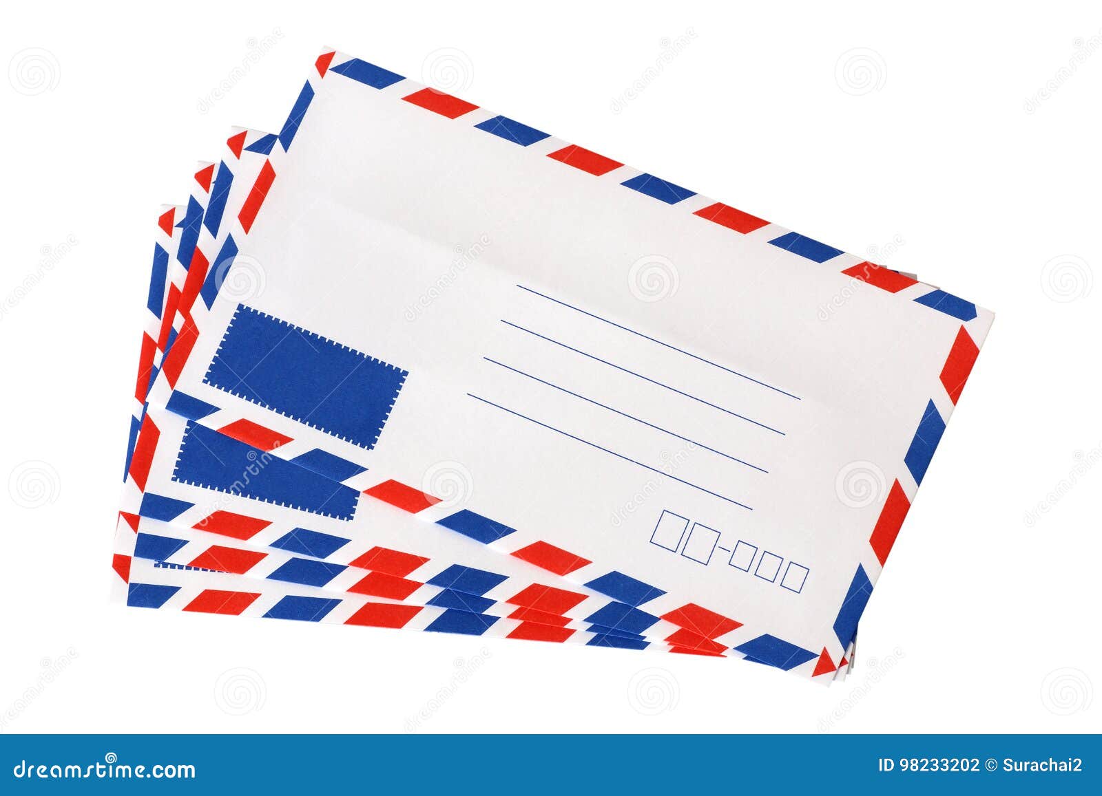 Blank Envelope Isolated on White Stock Photo - Image of message, email ...