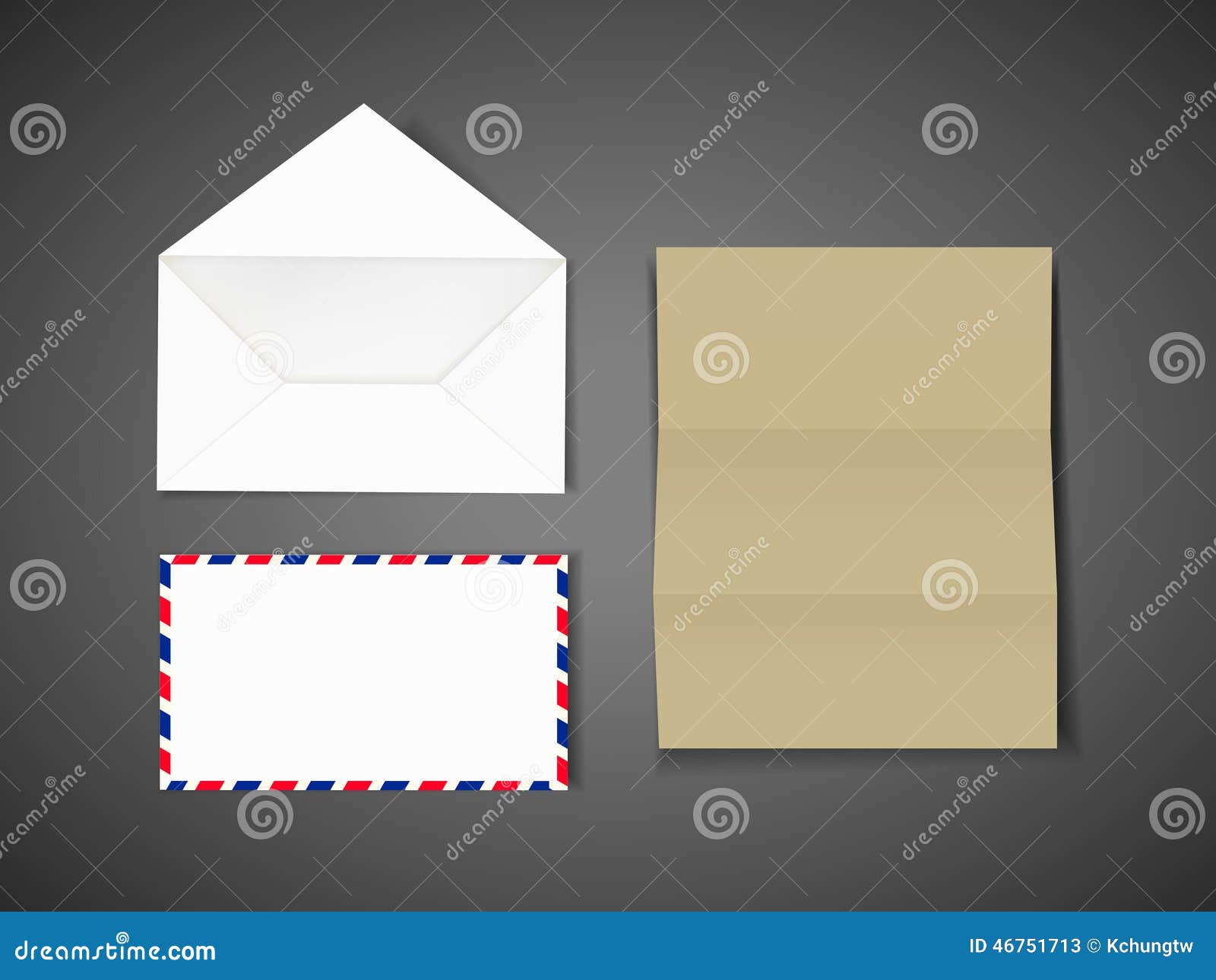 Blank Envelope And Letter Cartoon Vector | CartoonDealer.com #46751713