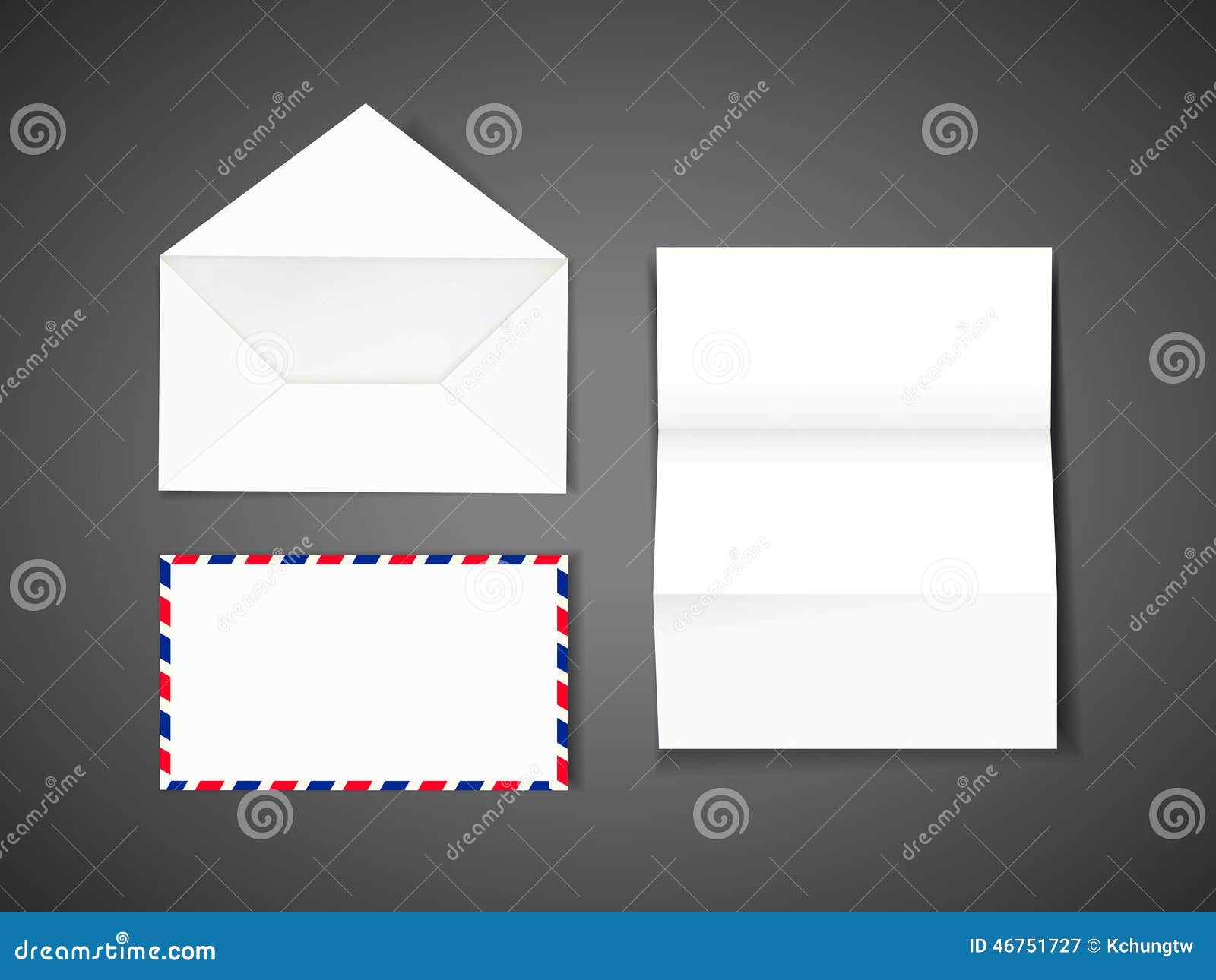 Blank envelope and letter stock vector. Illustration of briefcase ...