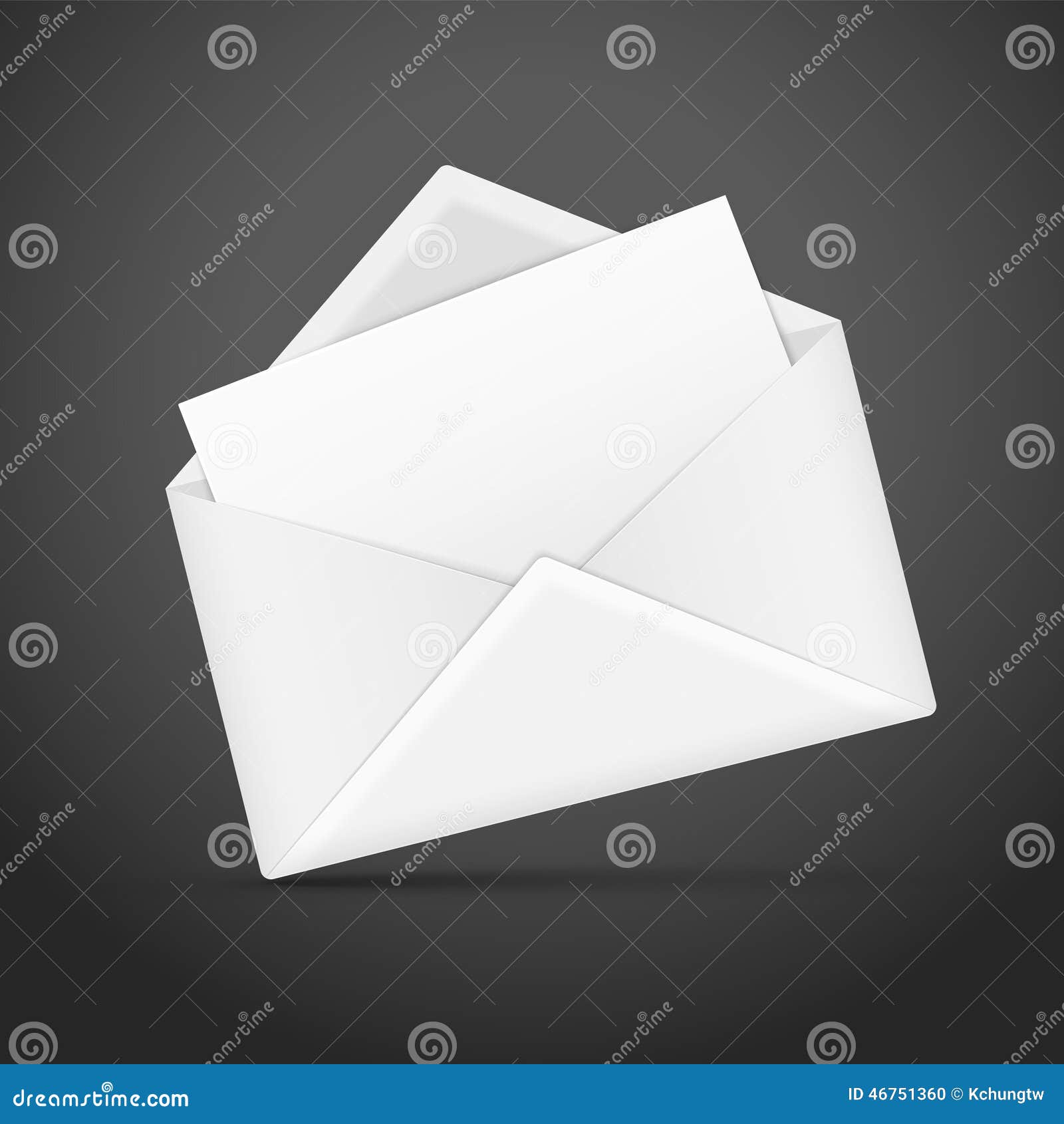 Blank Envelope And Letter Template Vector Illustration | CartoonDealer ...