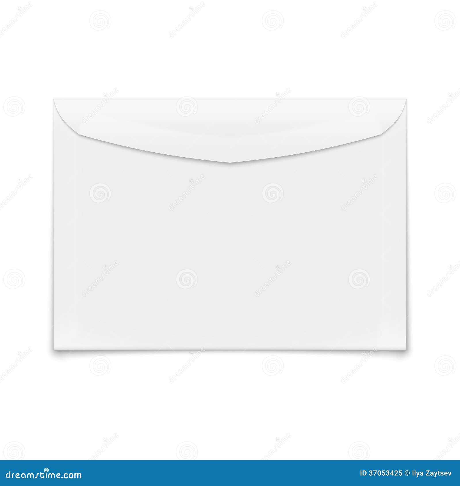 Blank C4 Envelope Mock-up, Blank Template. 3d Render Illustration ...