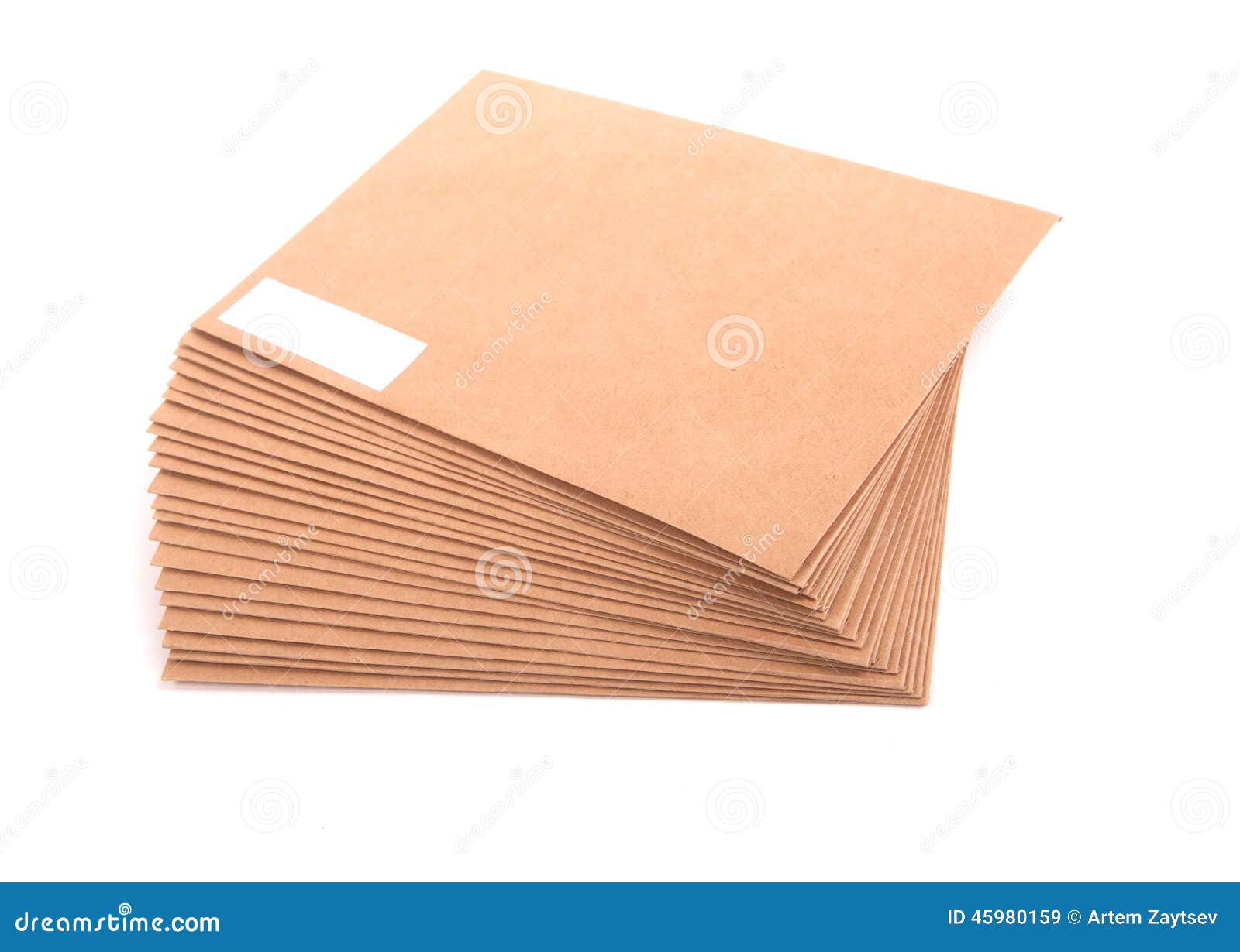 Blank envelopes isolated stock image. Image of message - 45980159