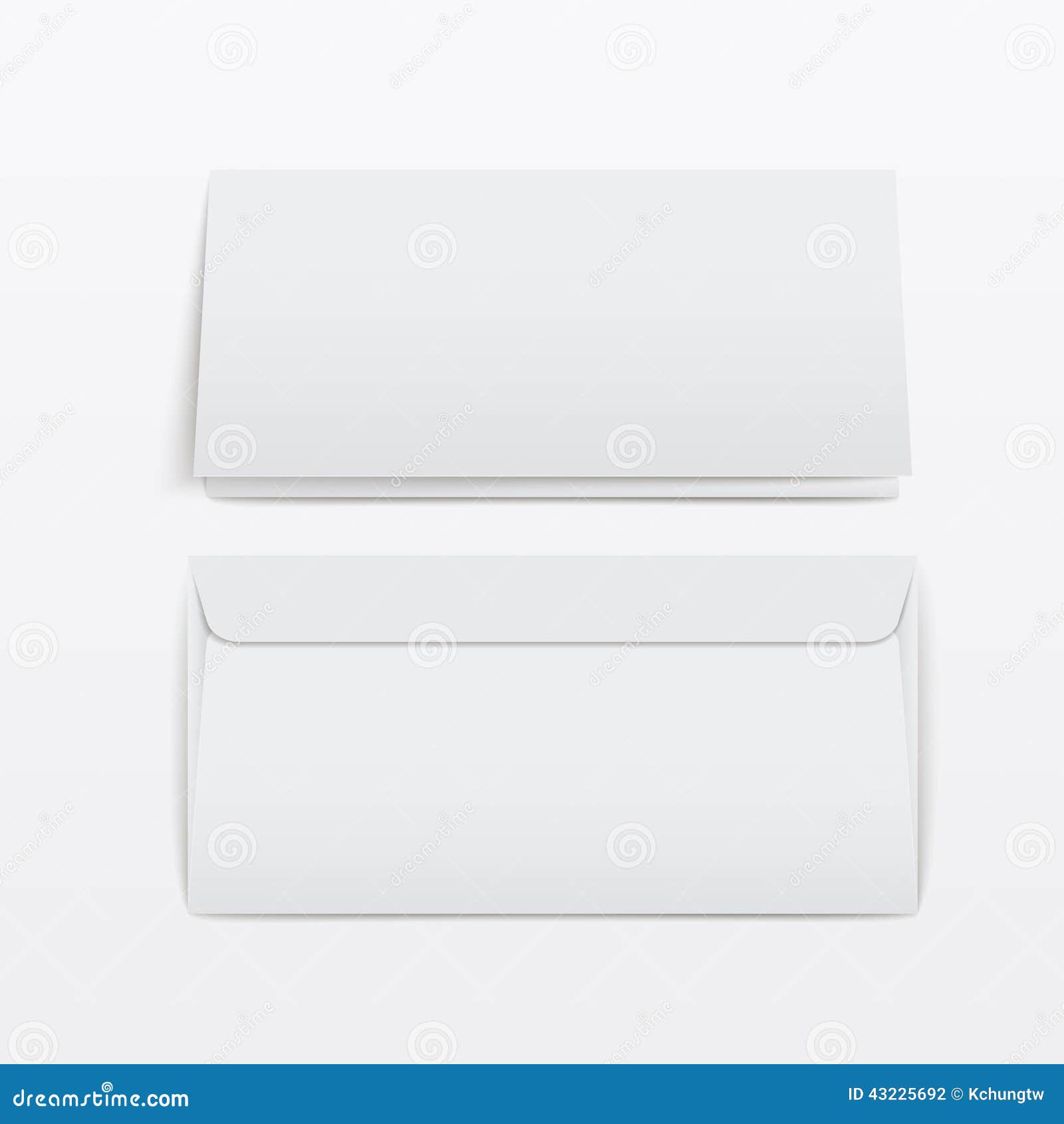 Blank envelopes template stock vector. Illustration of showcase - 43225692