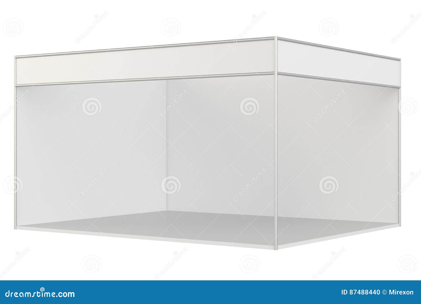 Blank exhibition stand. stock illustration. Illustration of area - 87488440