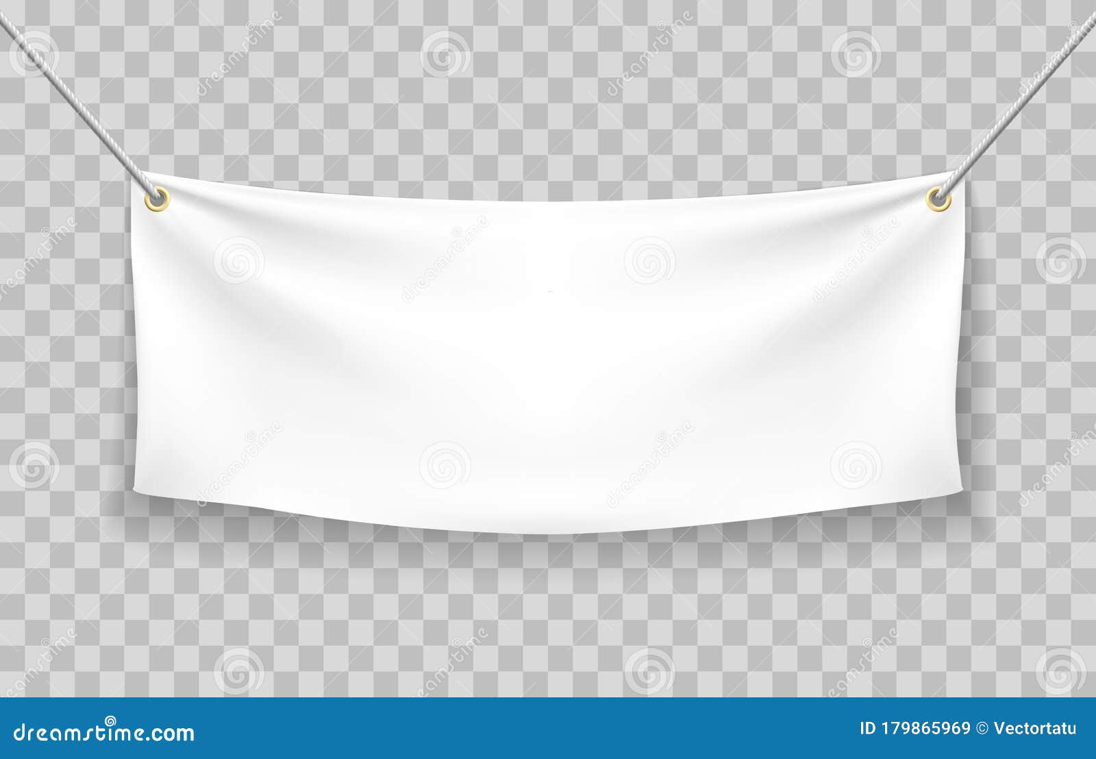 Blank fabric banner stock vector. Illustration of flag - 179865969
