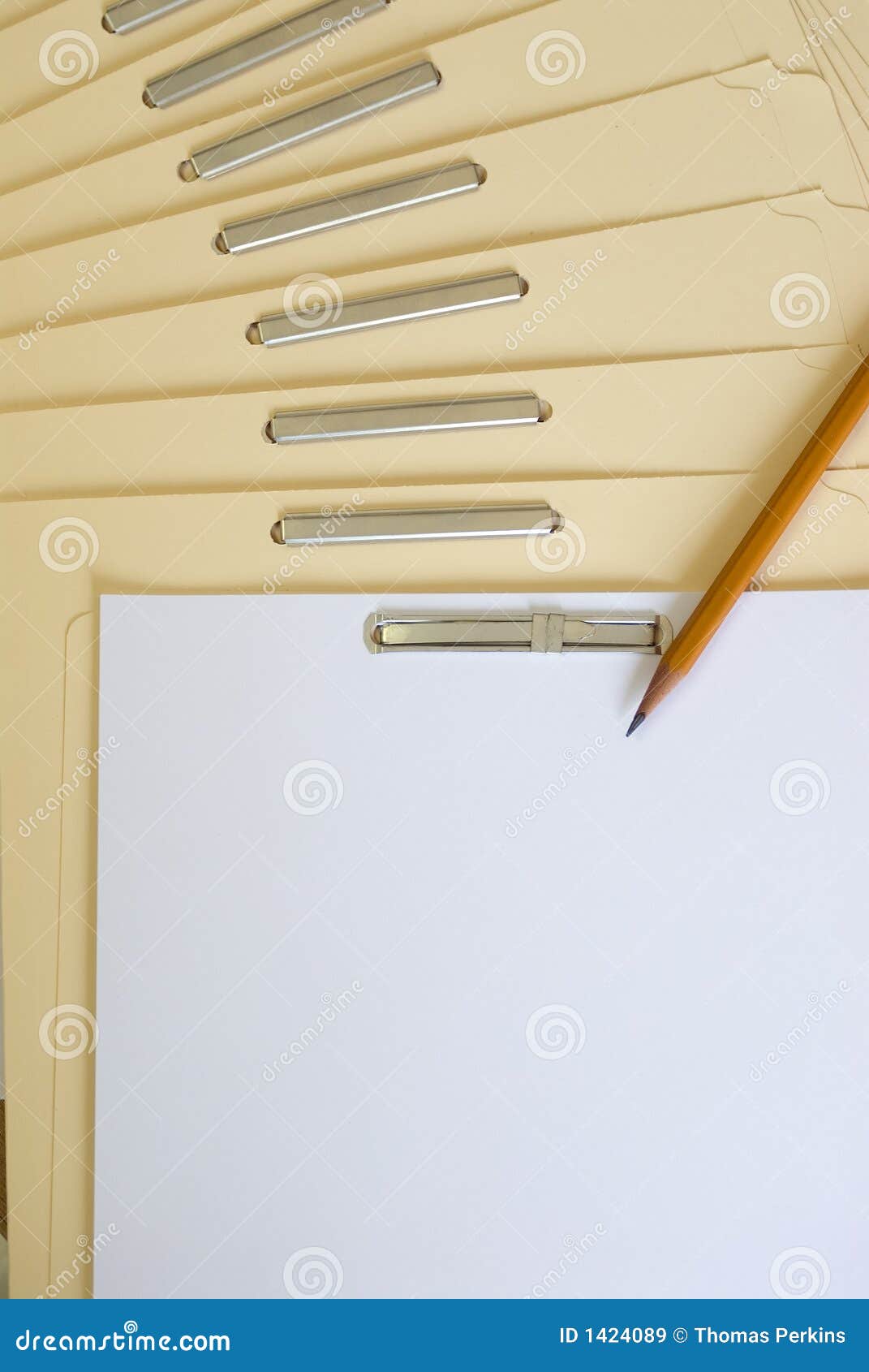 Blank Files Folder (place Your Message Here) Stock Image - Image of ...