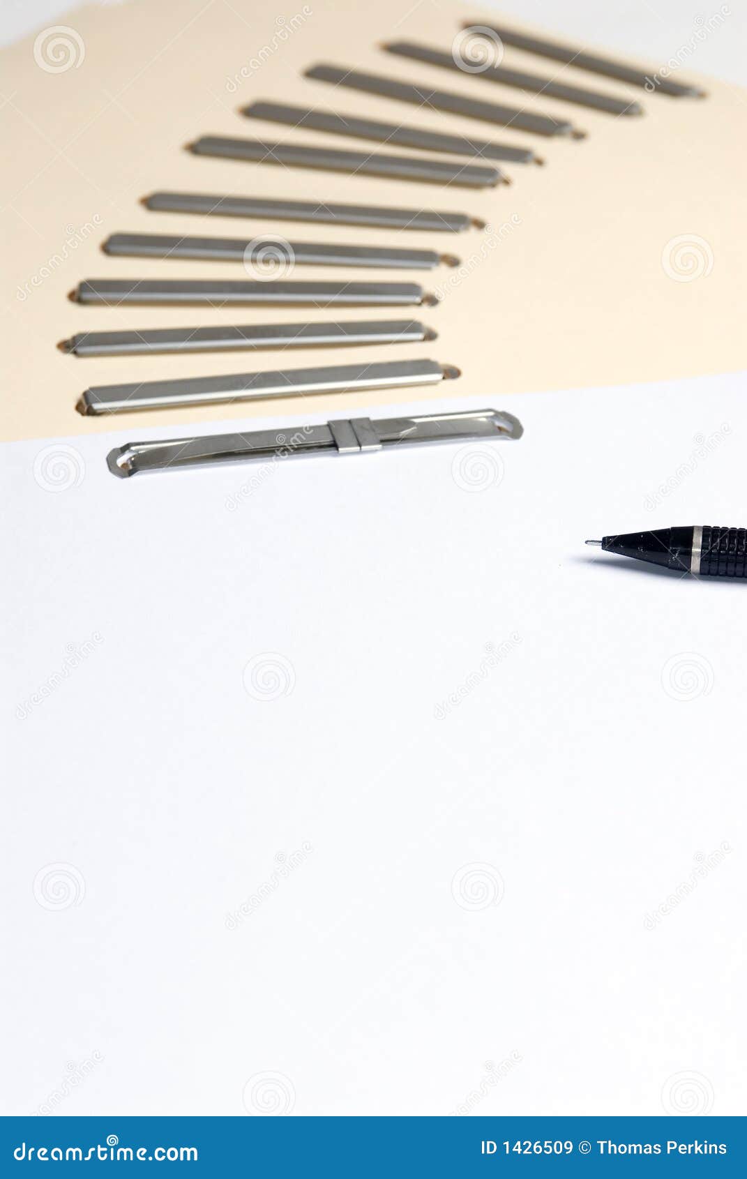 Blank Files with pen stock image. Image of mouse, drown - 1426509