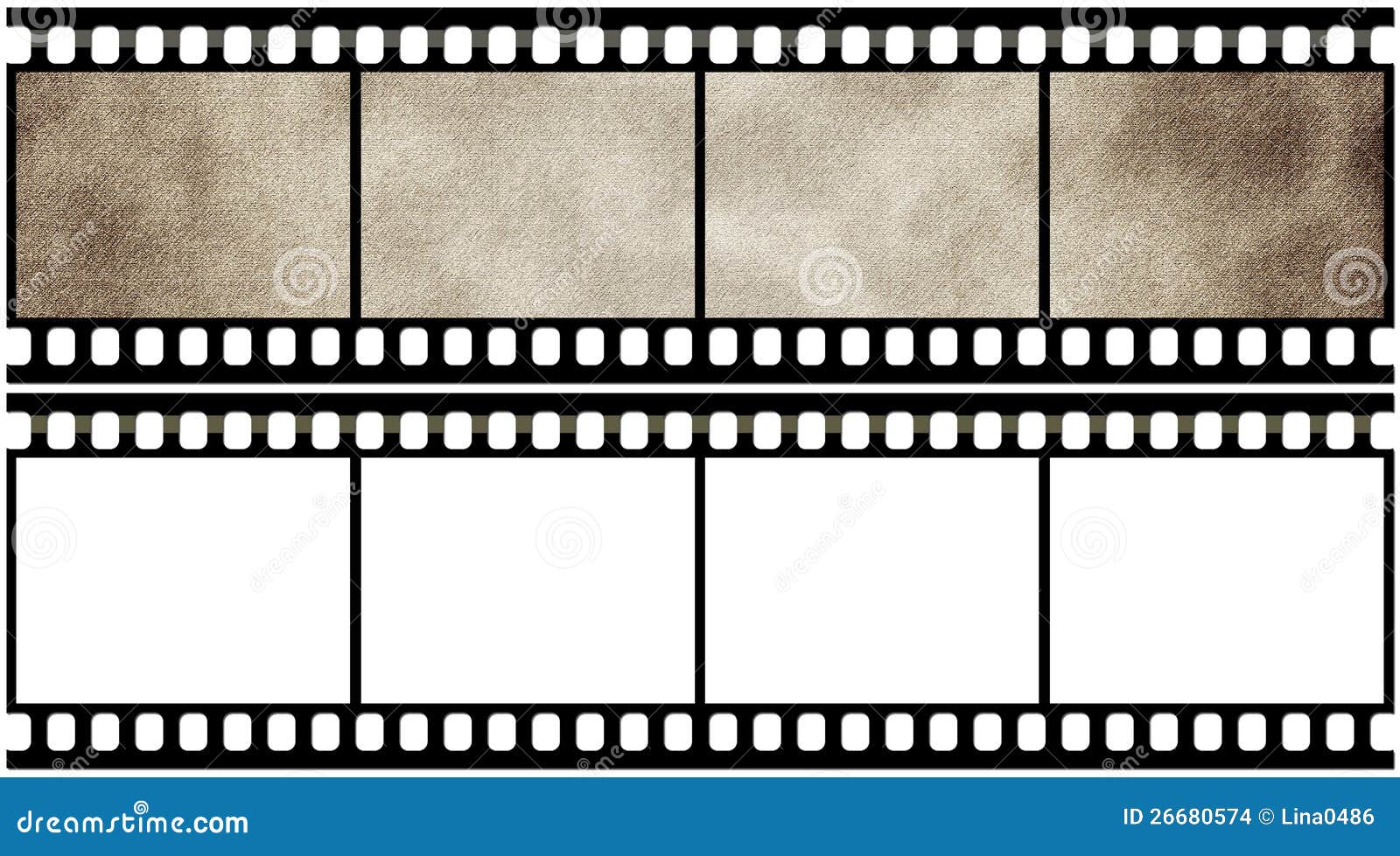 Blank film strip stock illustration. Illustration of movie - 26680574