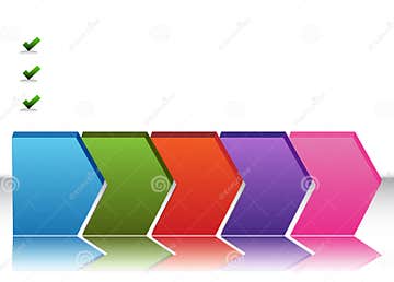 Blank Five Stage Chart stock vector. Illustration of text - 15520417