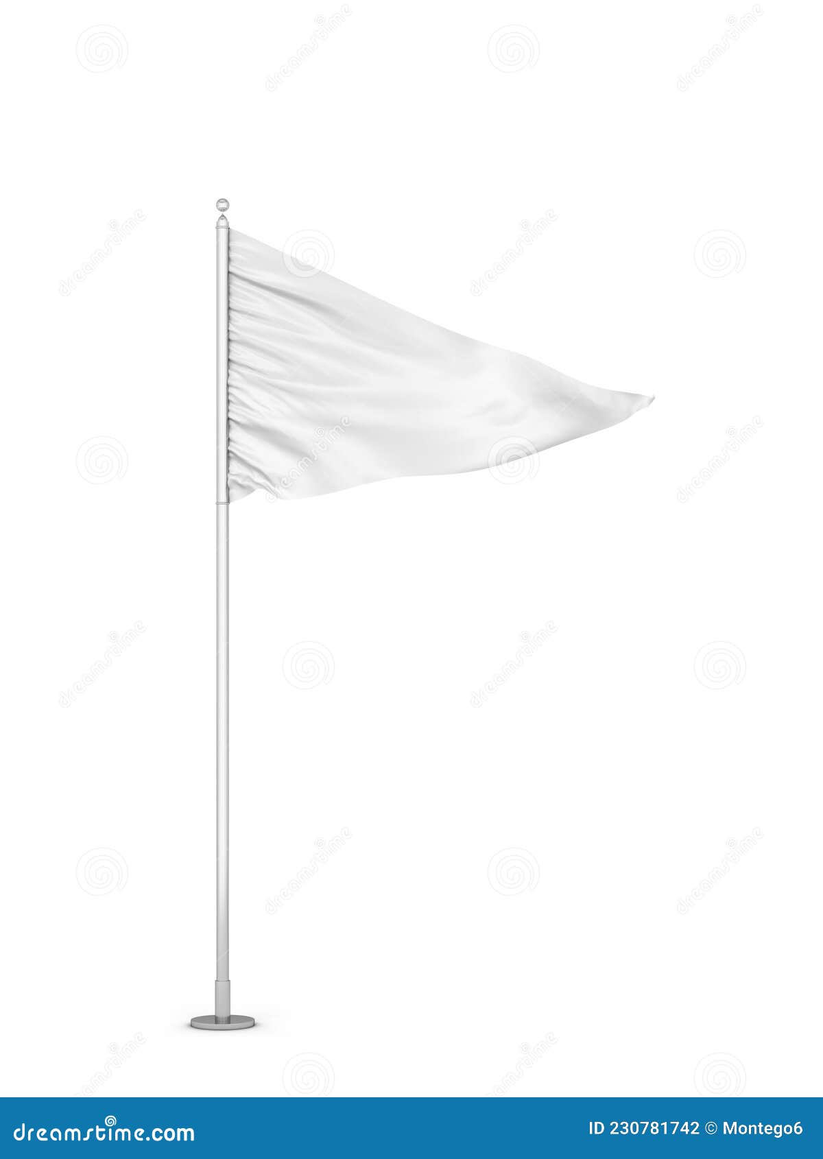 Blank flag stock illustration. Illustration of post - 230781742