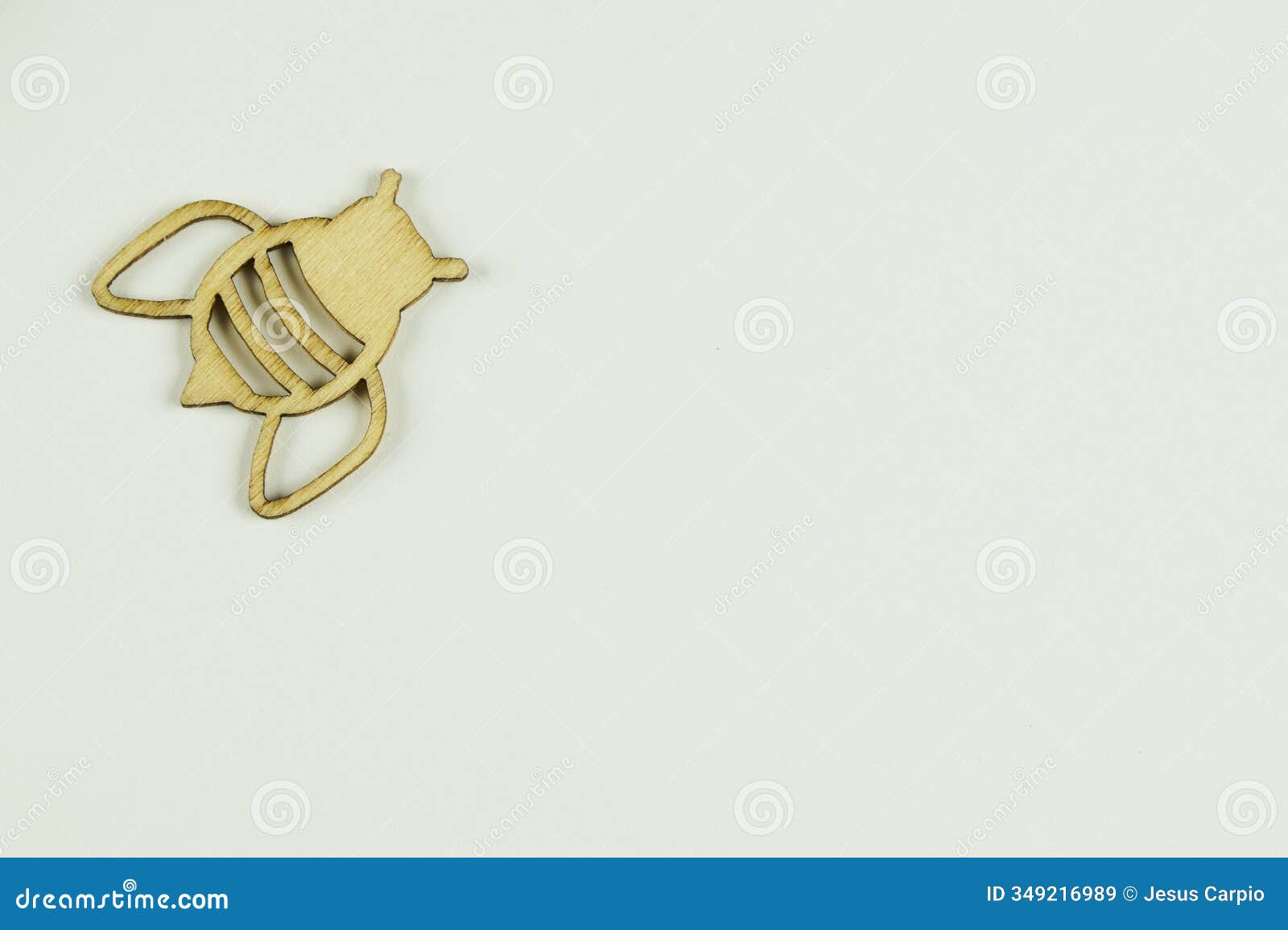 Blank Flat Background for Presentation with a Bee Figure Stock ...