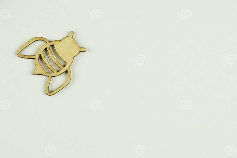 Blank Flat Background for Presentation with a Bee Figure Stock ...