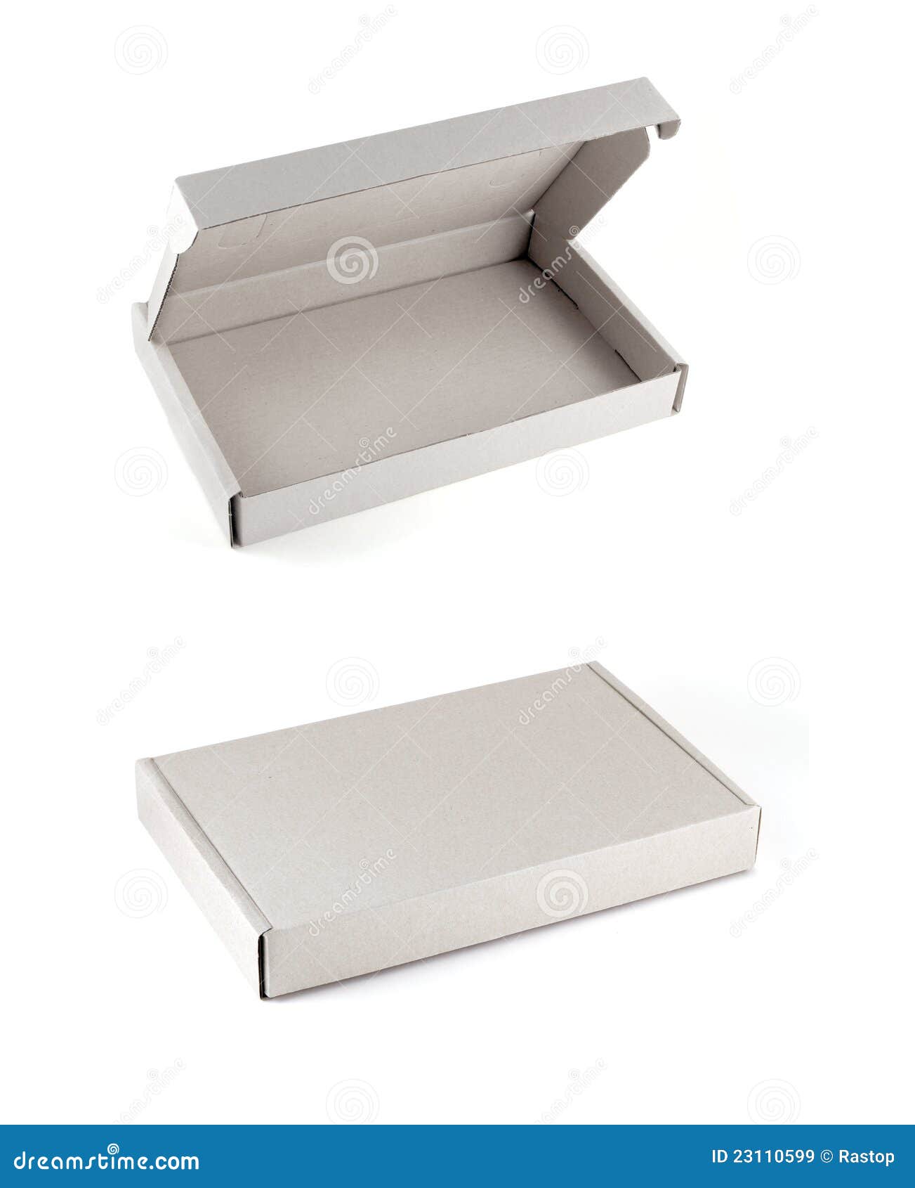 Blank flat box stock illustration. Illustration of delivery - 23110599