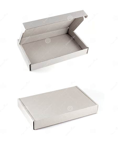 Blank flat box stock illustration. Illustration of delivery - 23110599